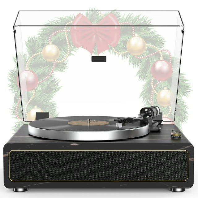 Udreamer Vinyl Record Player with Bluetooth Wireless, 2-Speed All In ...