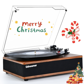 Crosley Rohe Vinyl Record Player with Speakers and Wireless Bluetooth ...