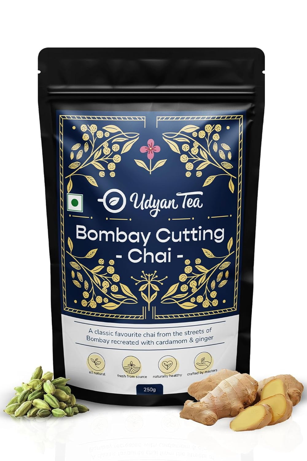 Udyan Tea Bombay Cutting Chai - 250gm, 8.8 Ounce | Strong Masala Tea ...