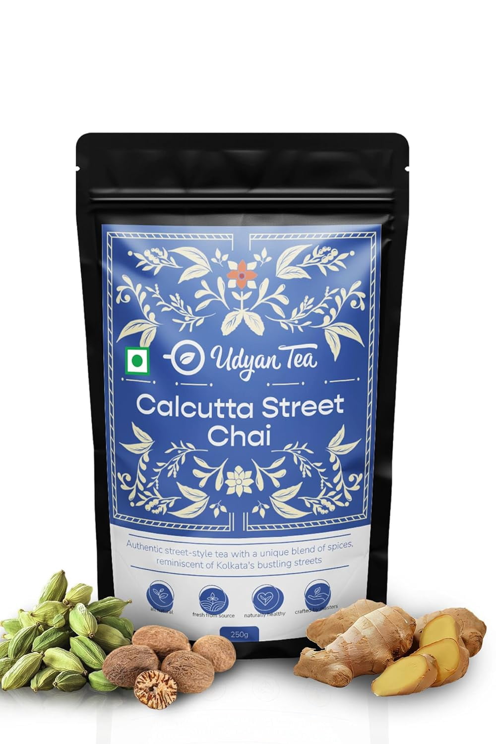 Udyan Tea Calcutta Street Chai - 250gm, 8.8 Ounce | Made With Ginger ...