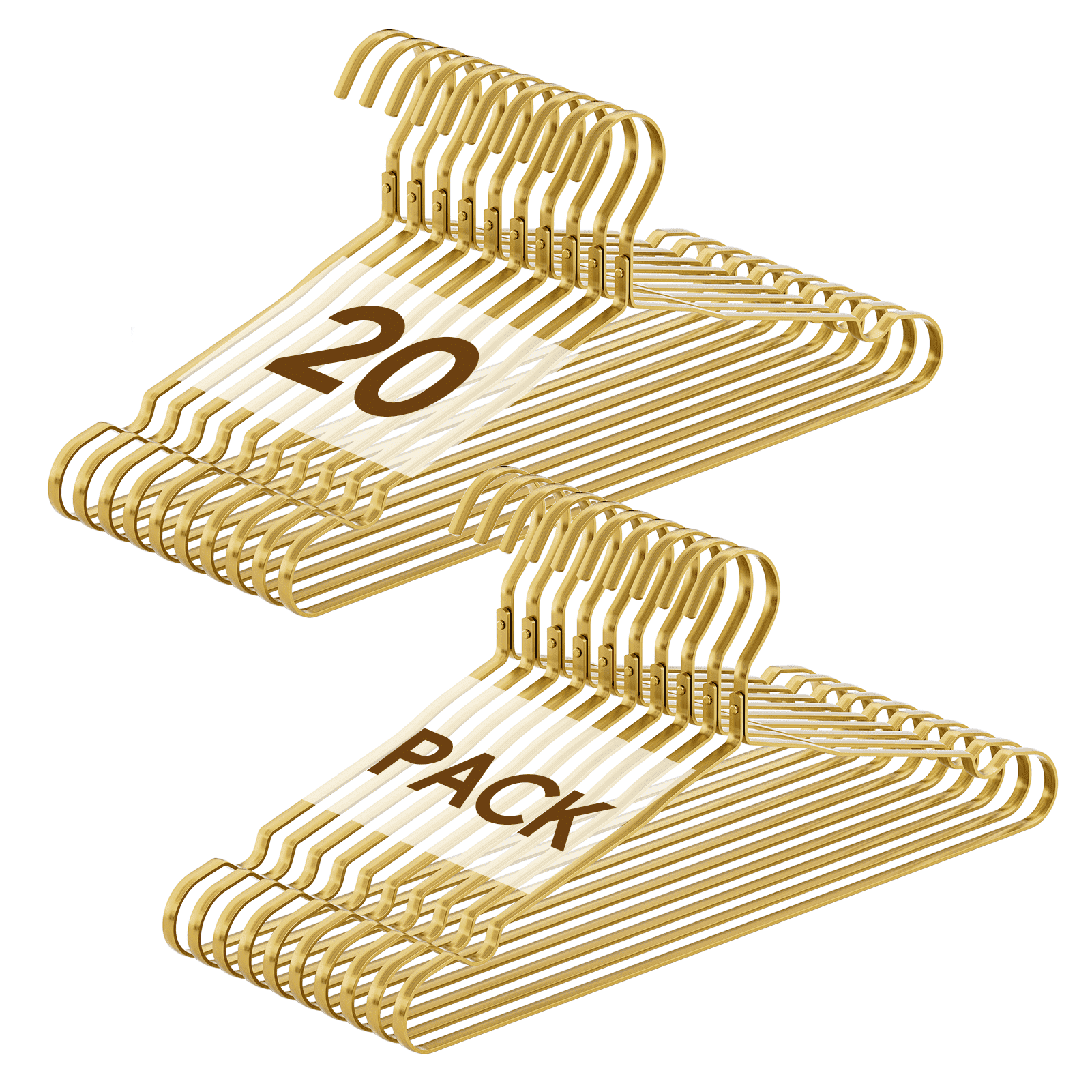 Ueakpic Aluminum Wide Coat Hangers,Durable Metal Hanger for Heavy ...