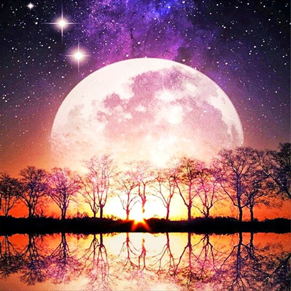 Ueasy Diamond Art Painting Kits, Moon Diamond DIY Painting Kits for ...