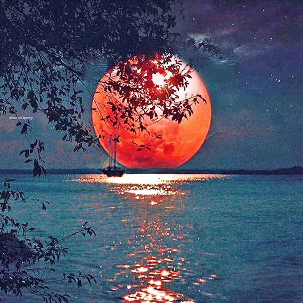 Ueasy Diamond Art Painting Kits, Moon Diamond DIY Painting Kits for ...