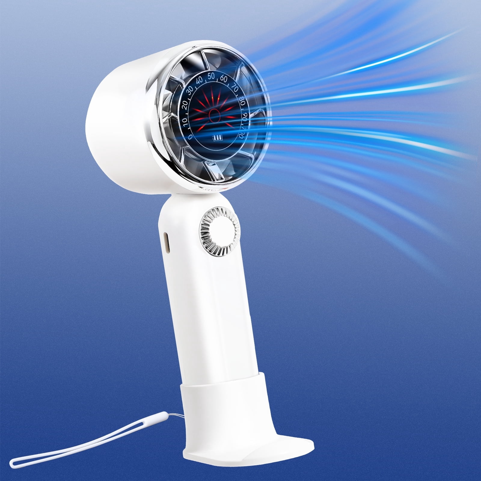 Ueasy Portable Handheld Fan - 4000mAh Rechargeable with Charging Base ...