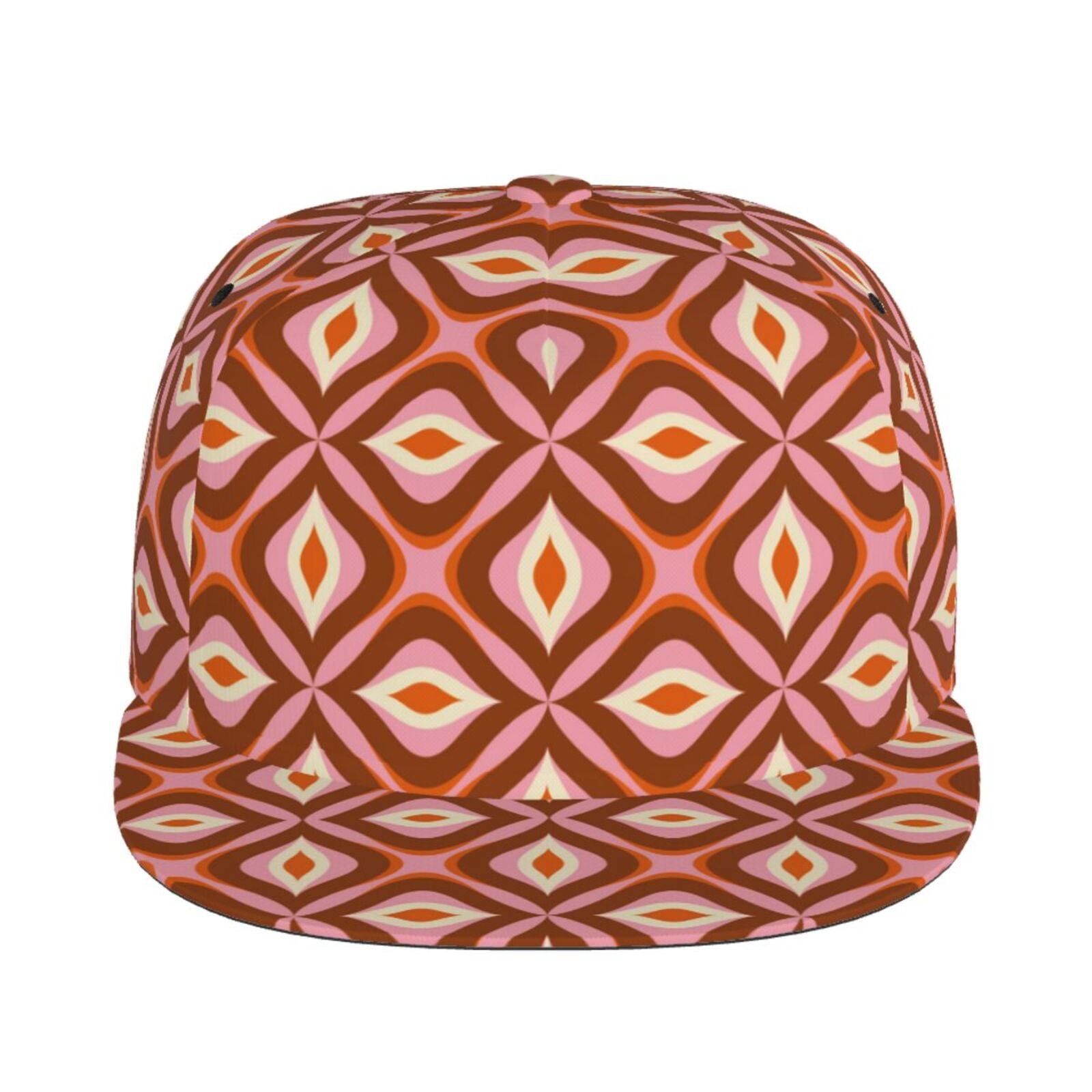 Uemuo 70s Retro Style Pattern Women's Baseball Cap,Straight Brim Hat ...