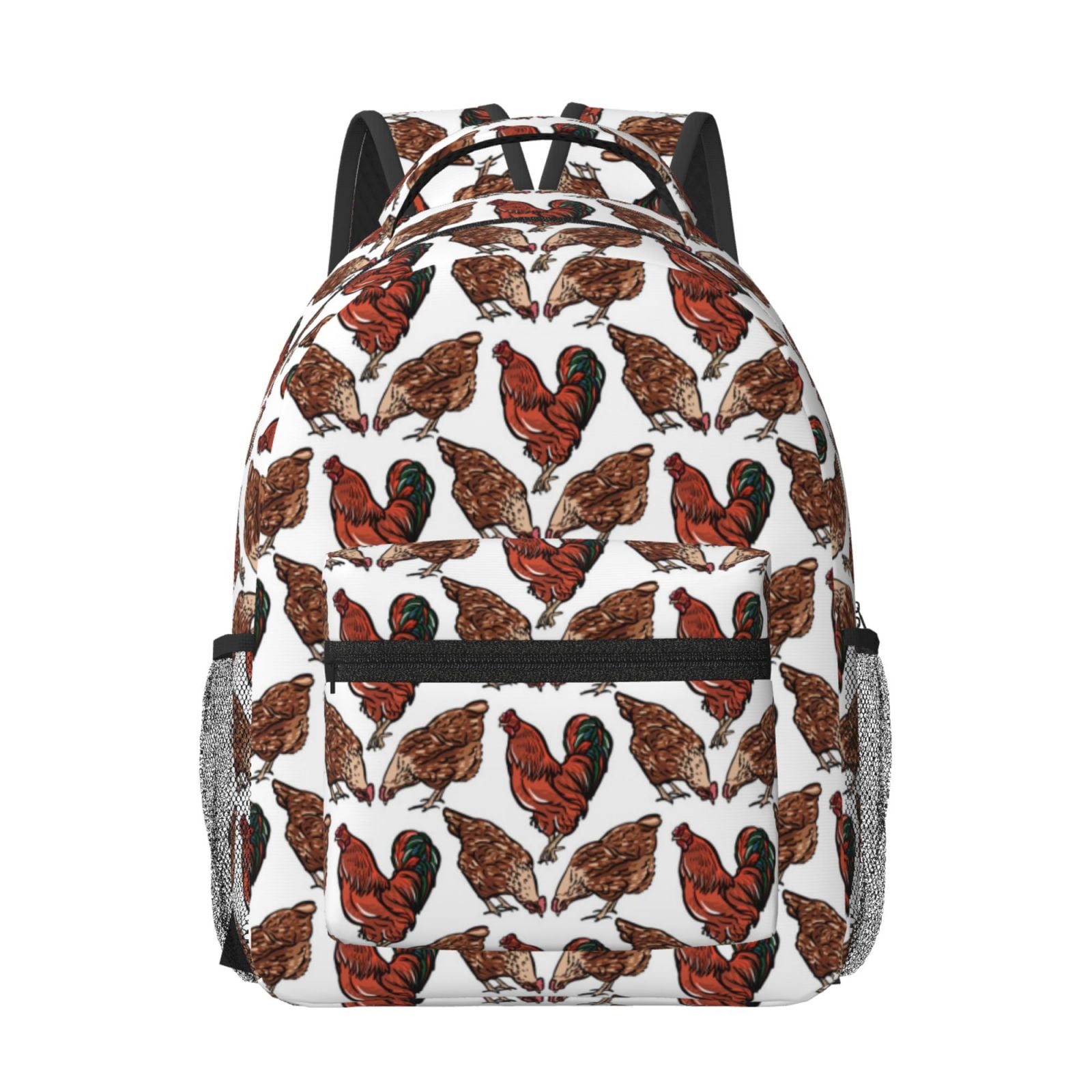 Uemuo A Rooster With Chickens Printed Student Durable Water-resistant ...