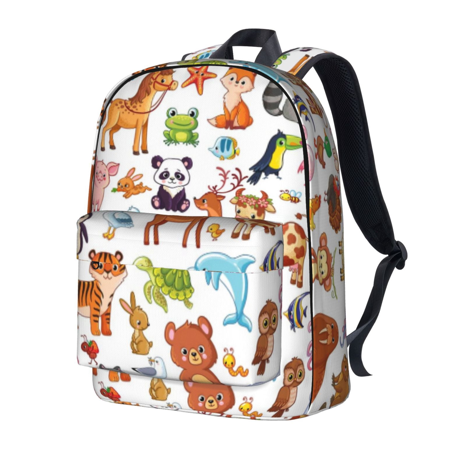 Uemuo Animal Cartoon Style Pattern Backpack for Work and Travel ...