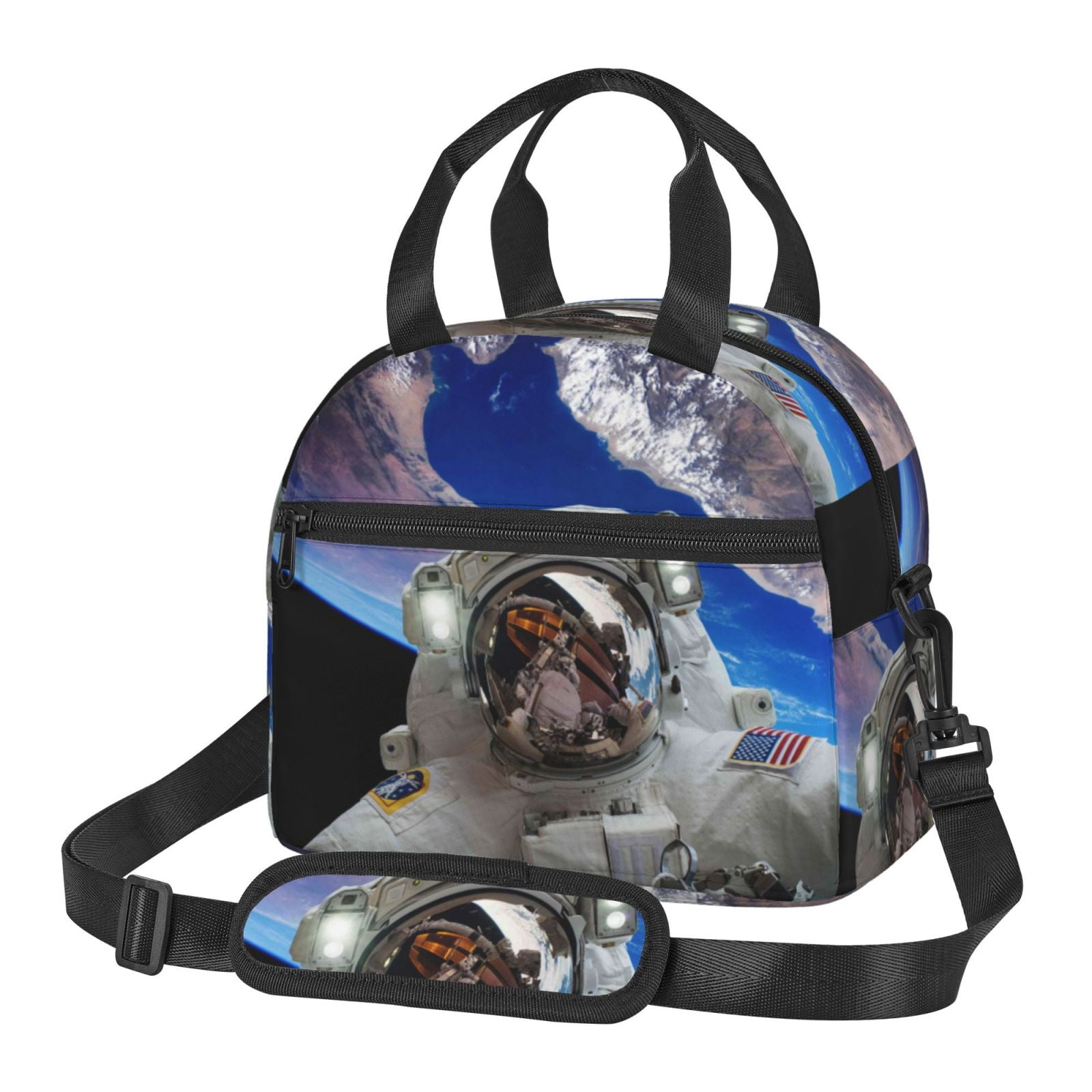 Uemuo Astronaut in Outer Space Printed Lunch Bag Lunch Box Reusable ...