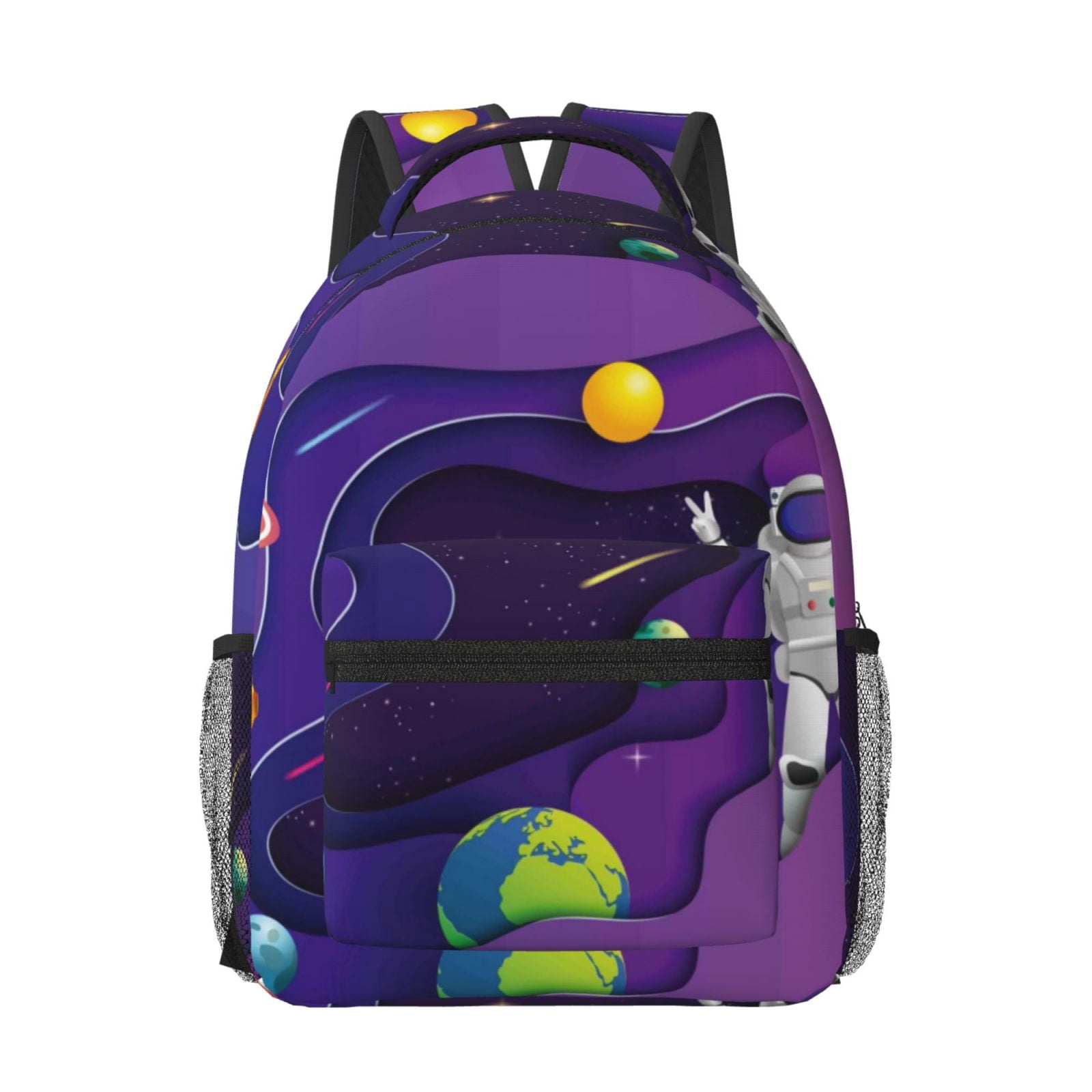 Uemuo Astronaut Printed Student Durable Water-resistant Backpack,Travel ...