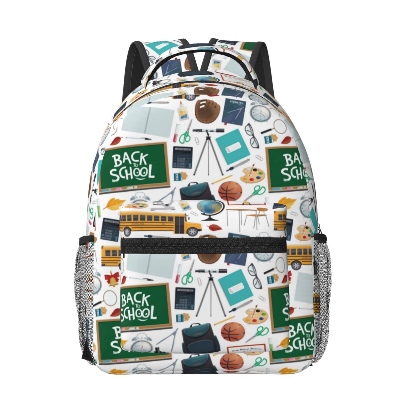 Uemuo Back To School A Printed Student Durable Water-resistant Backpack ...