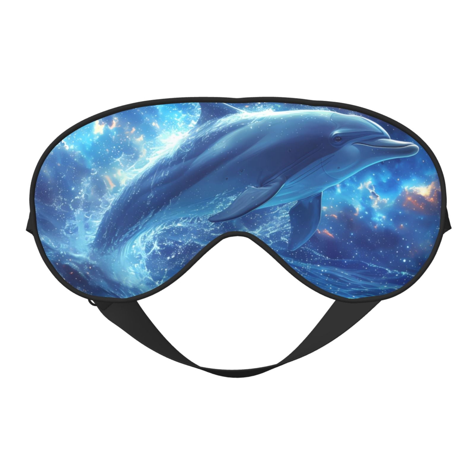 Uemuo Beautiful Ocean Dolphin Pattern Sleep Eye Mask - Light Blocking ...