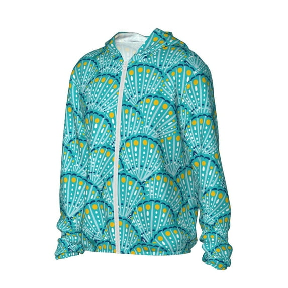 Uemuo Beautiful Seashells Pattern Women's Full Zip UPF 50+ Sun ...
