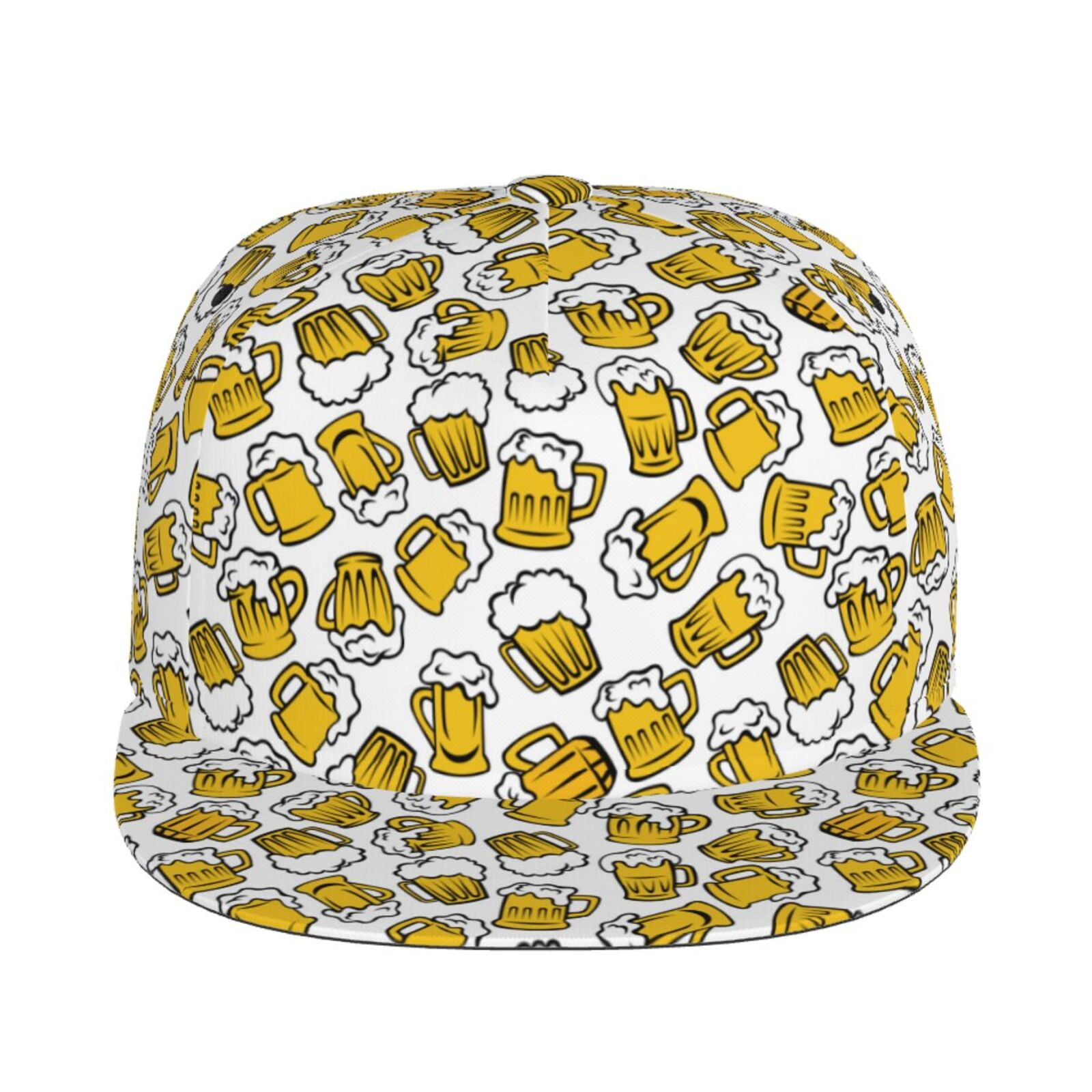 Uemuo Beer Pattern Women's Baseball Cap,Straight Brim Hat,Golf Dad Hat ...