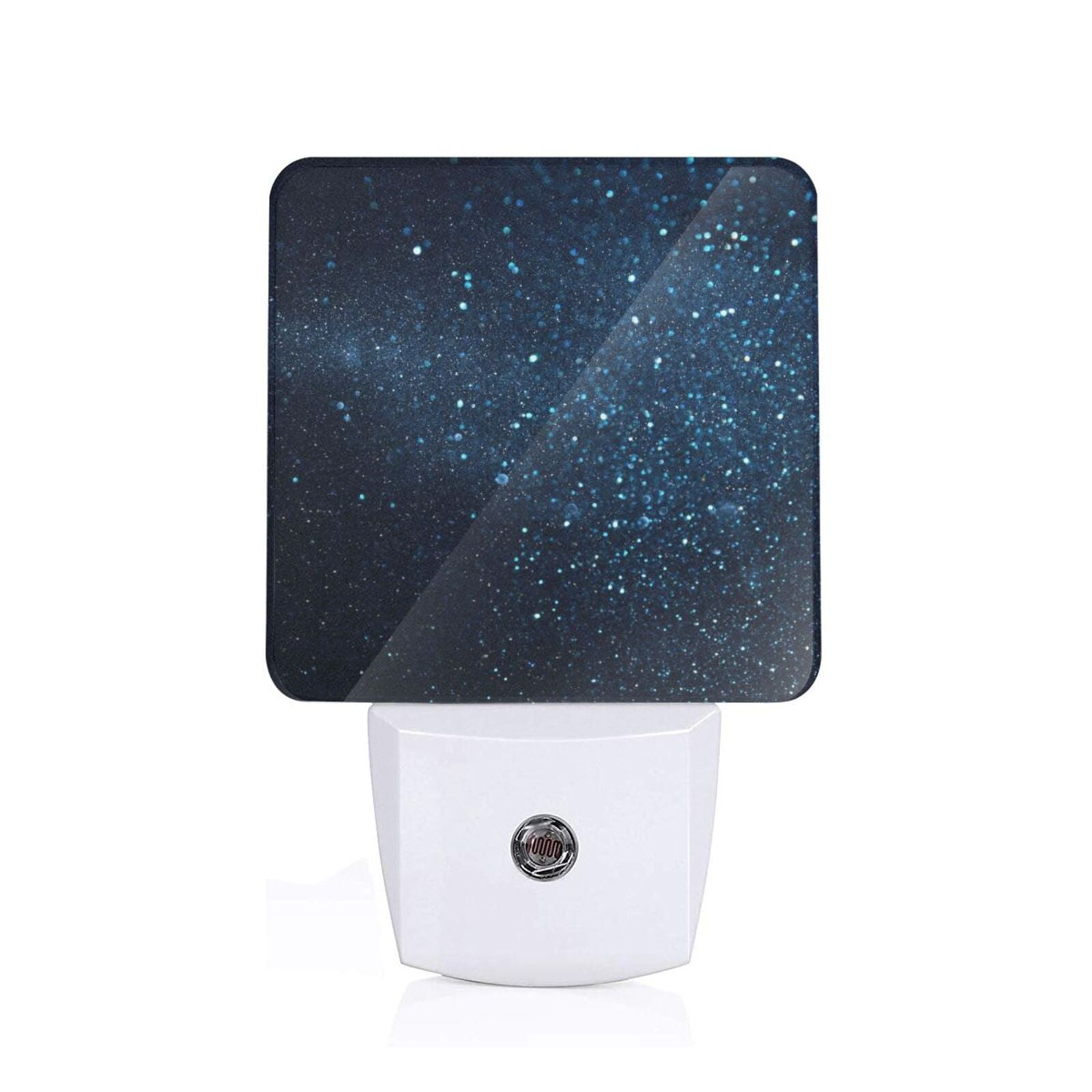 Uemuo Blue Glitter Retro Night Light, Night Lights Plug into Wall, Dusk ...