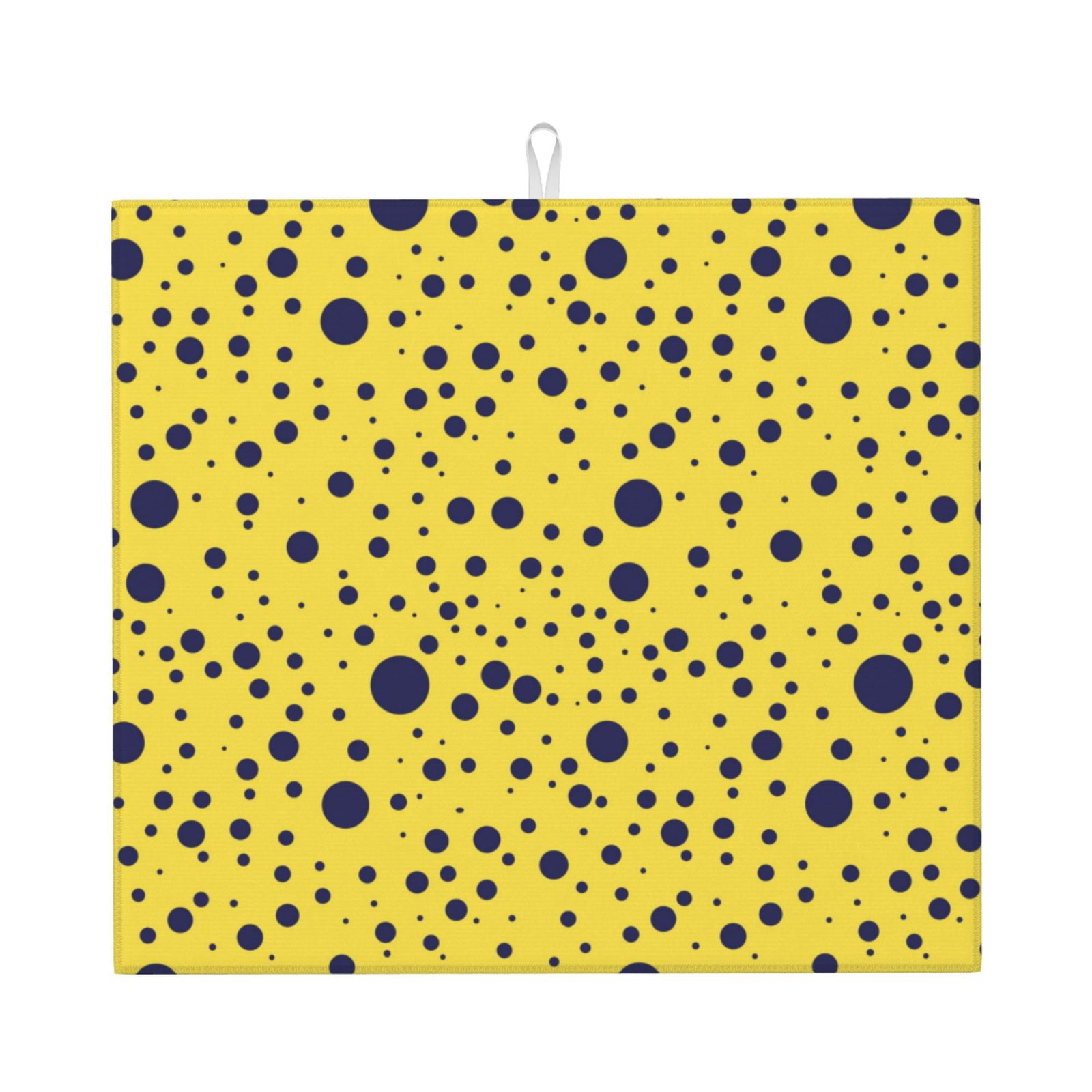 Uemuo Blue Spots Pattern Dish Drying Mat,16*18 inch Absorbent Dish ...