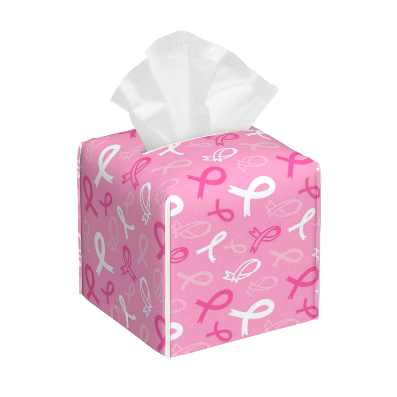Uemuo Breast Cancer Awareness (3) Tissue Box Cover Holder, Square with ...