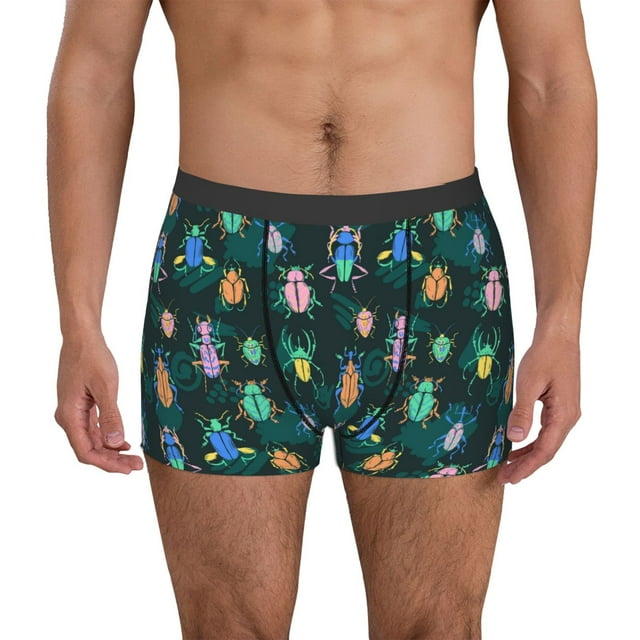 Uemuo Bright ladybugs Pattern Men's Boxer Briefs,Trunk Anti-Chafing ...