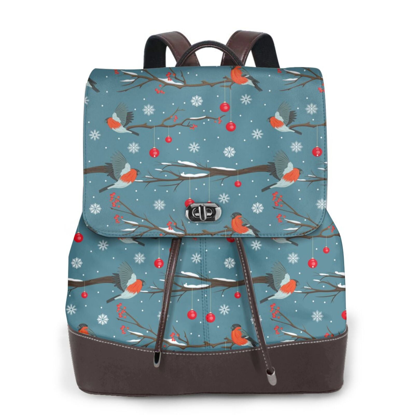 Uemuo Bullfinches Branches And Balls for Backpack Purse for Women Large ...