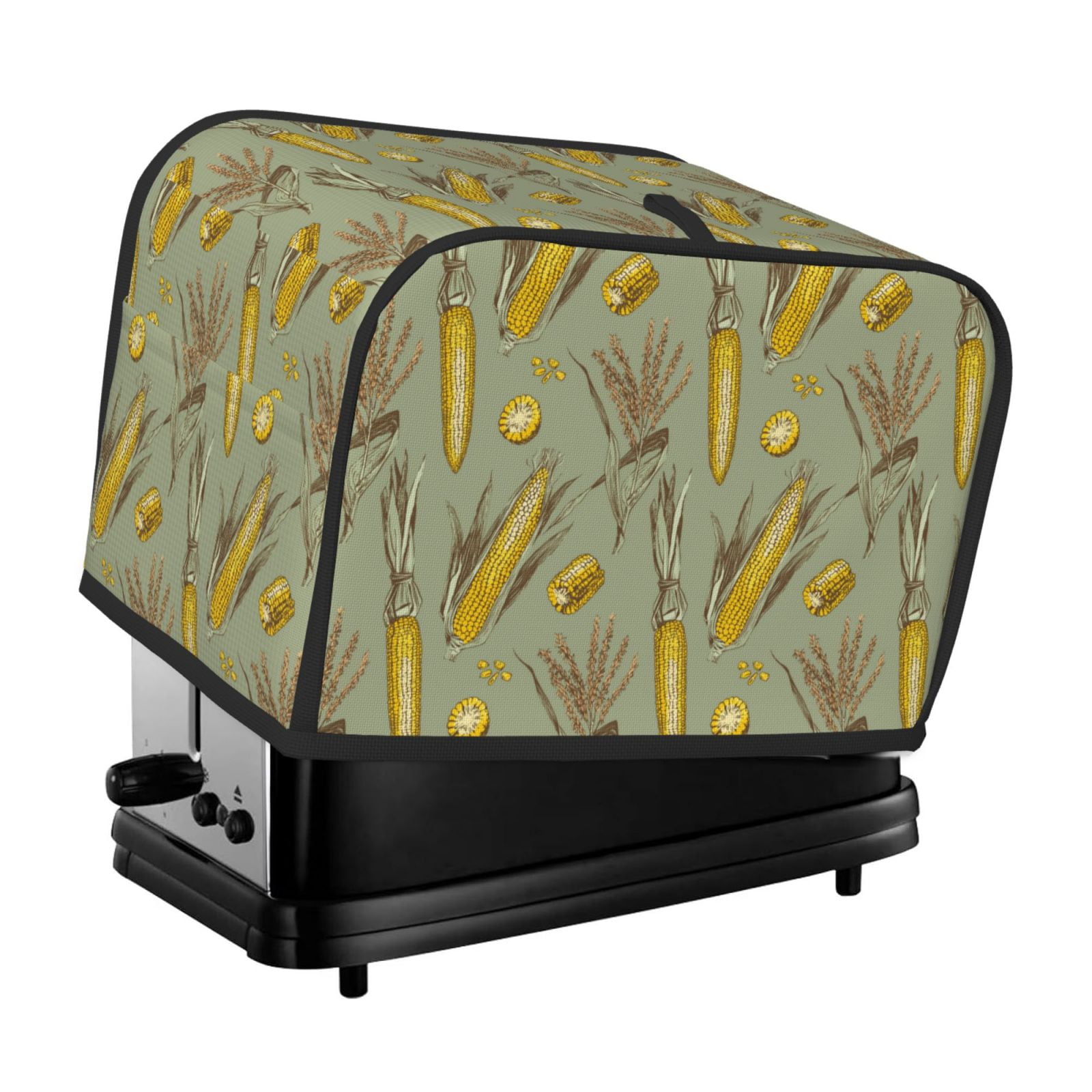 Uemuo Cartoon Corn and Wheat Print Toaster Cover 2 Slice, Small Kitchen ...