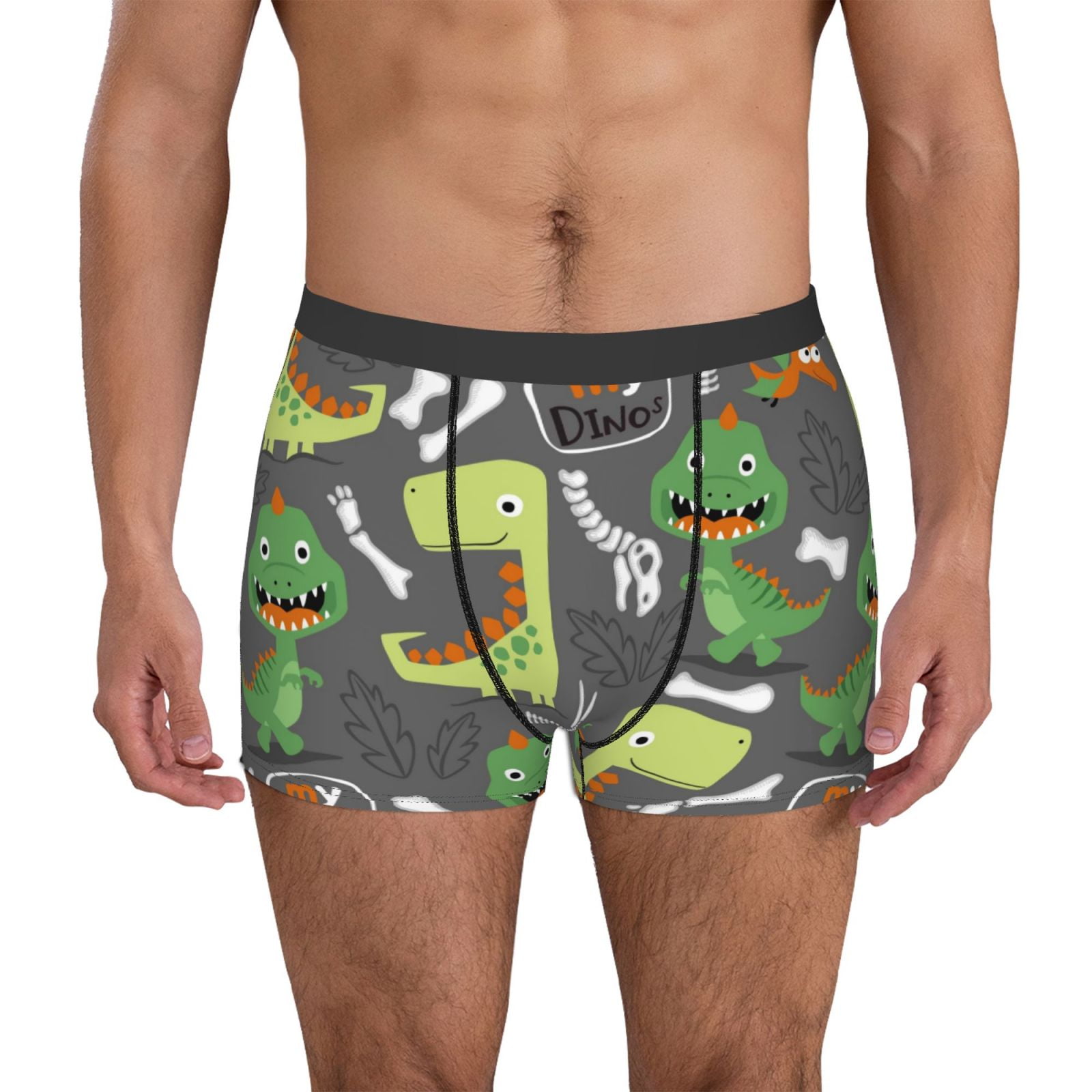 Uemuo Cartoon Dinosaurs.Cute Dinosaurs Pattern Men's Boxer Briefs,Trunk ...