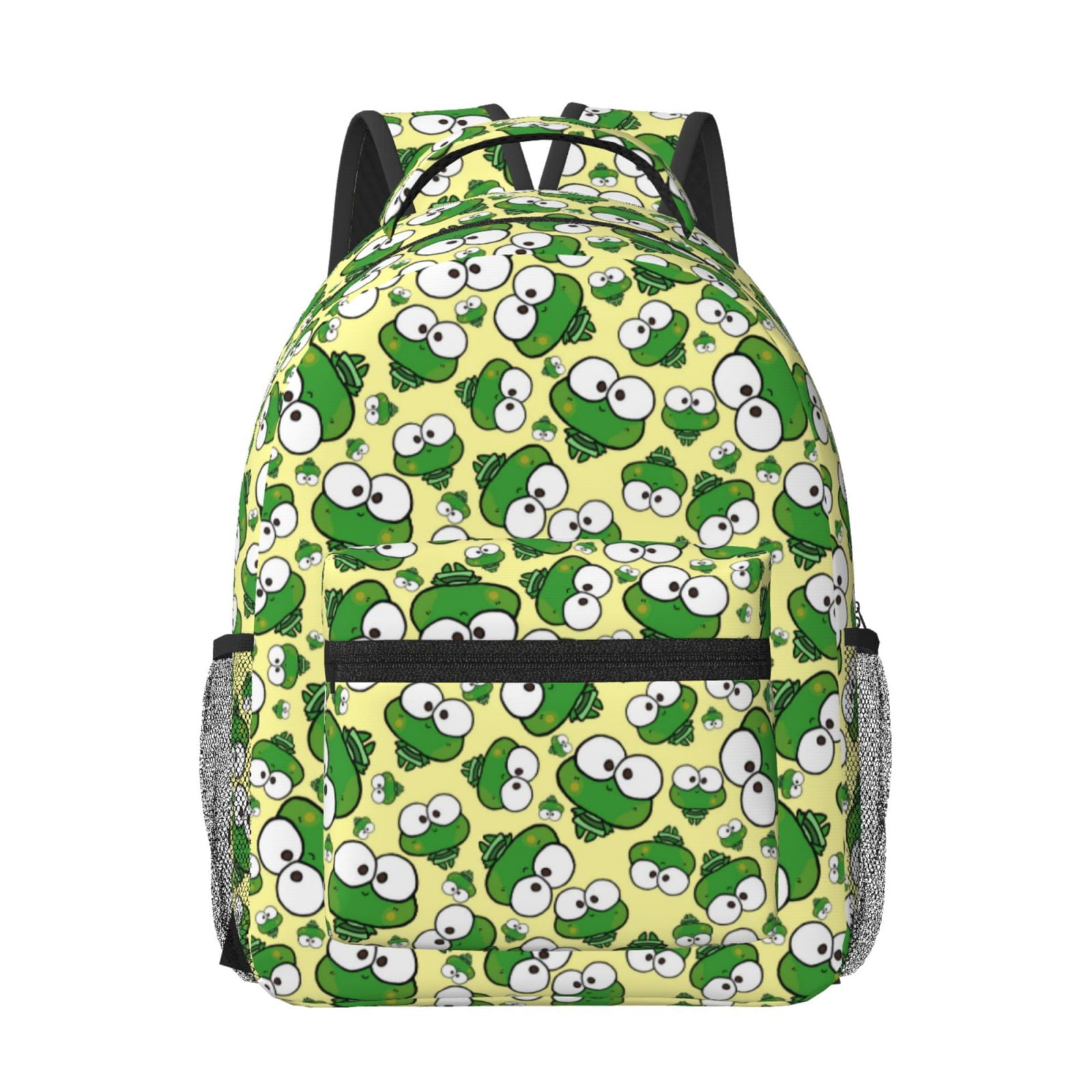 Uemuo Cartoon Frogs Printed Student Durable Water-resistant Backpack ...