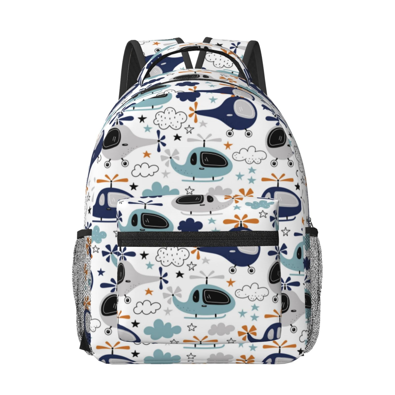 Uemuo Cartoon Helicopters Printed Student Durable Water-resistant ...