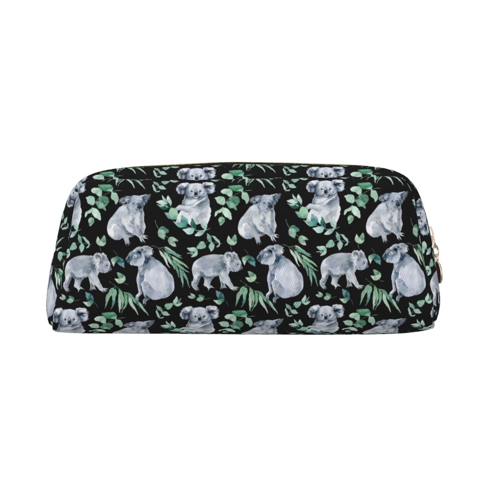Uemuo Cartoon Koala Bear Printed Leather Pencil Case, Pencil Pouch ...