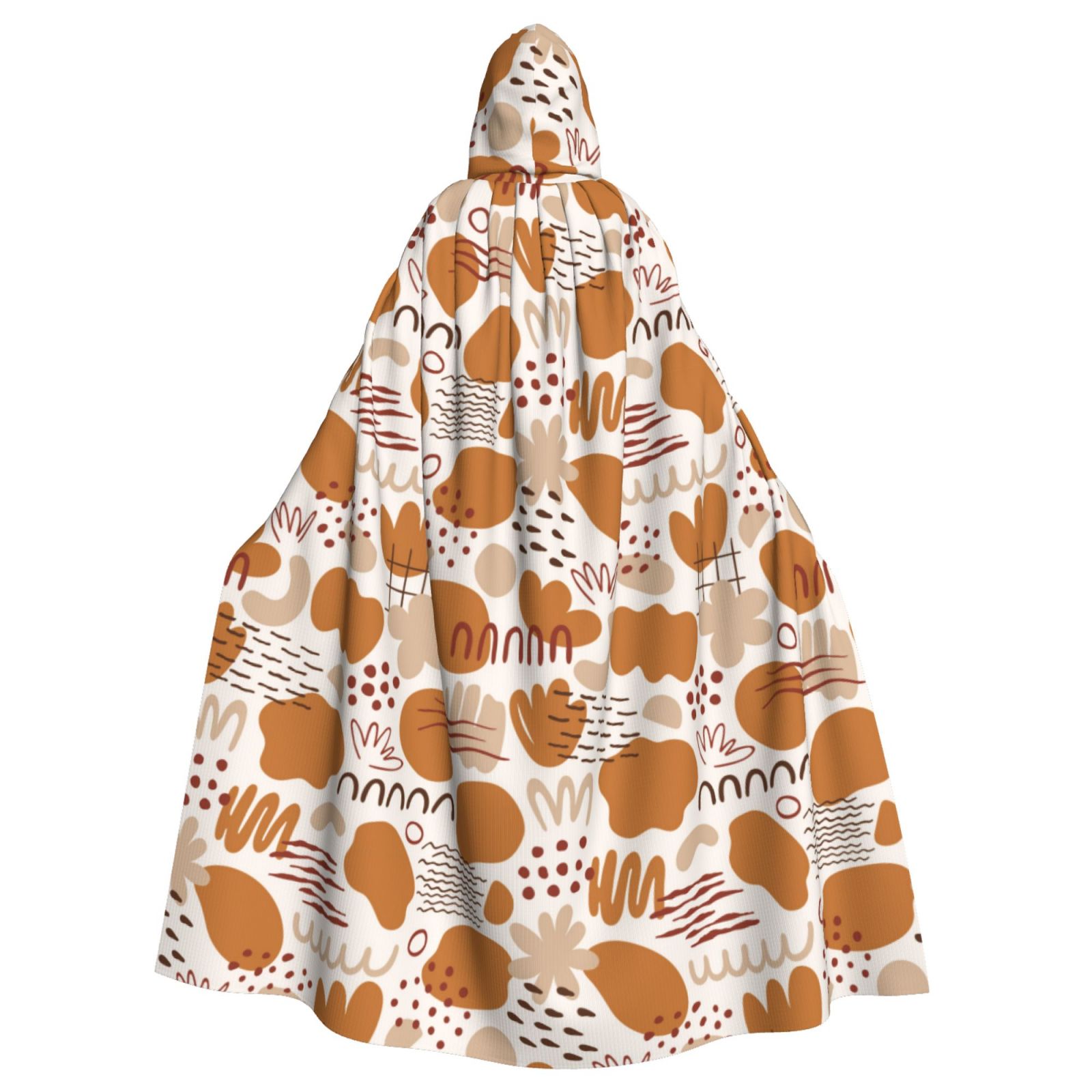 Uemuo Cartoon Pattern Hooded Cloak Cape with Hood Halloween Capes Women ...