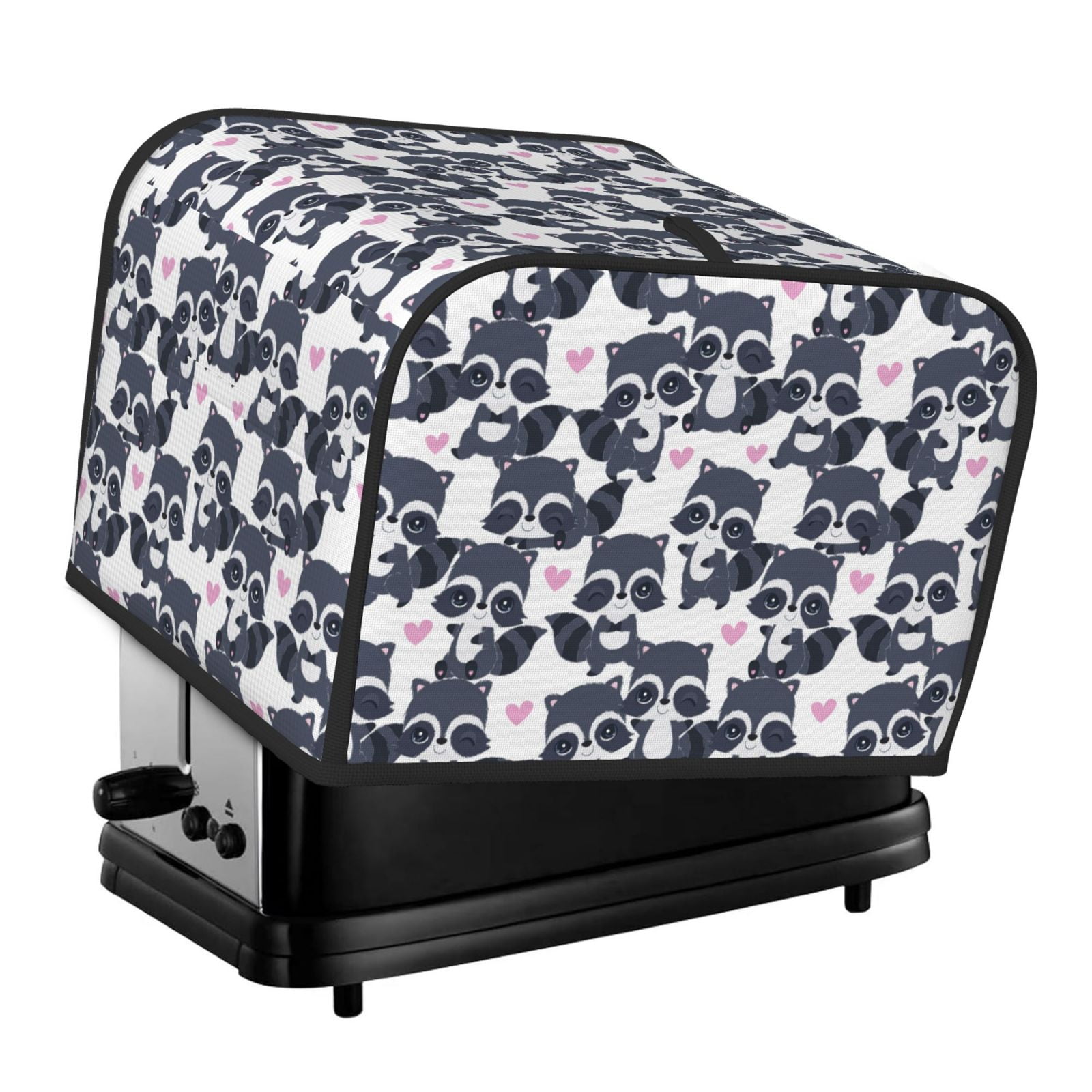 Uemuo Cartoon Raccoon Print Toaster Cover 4 Slice, Small Kitchen ...