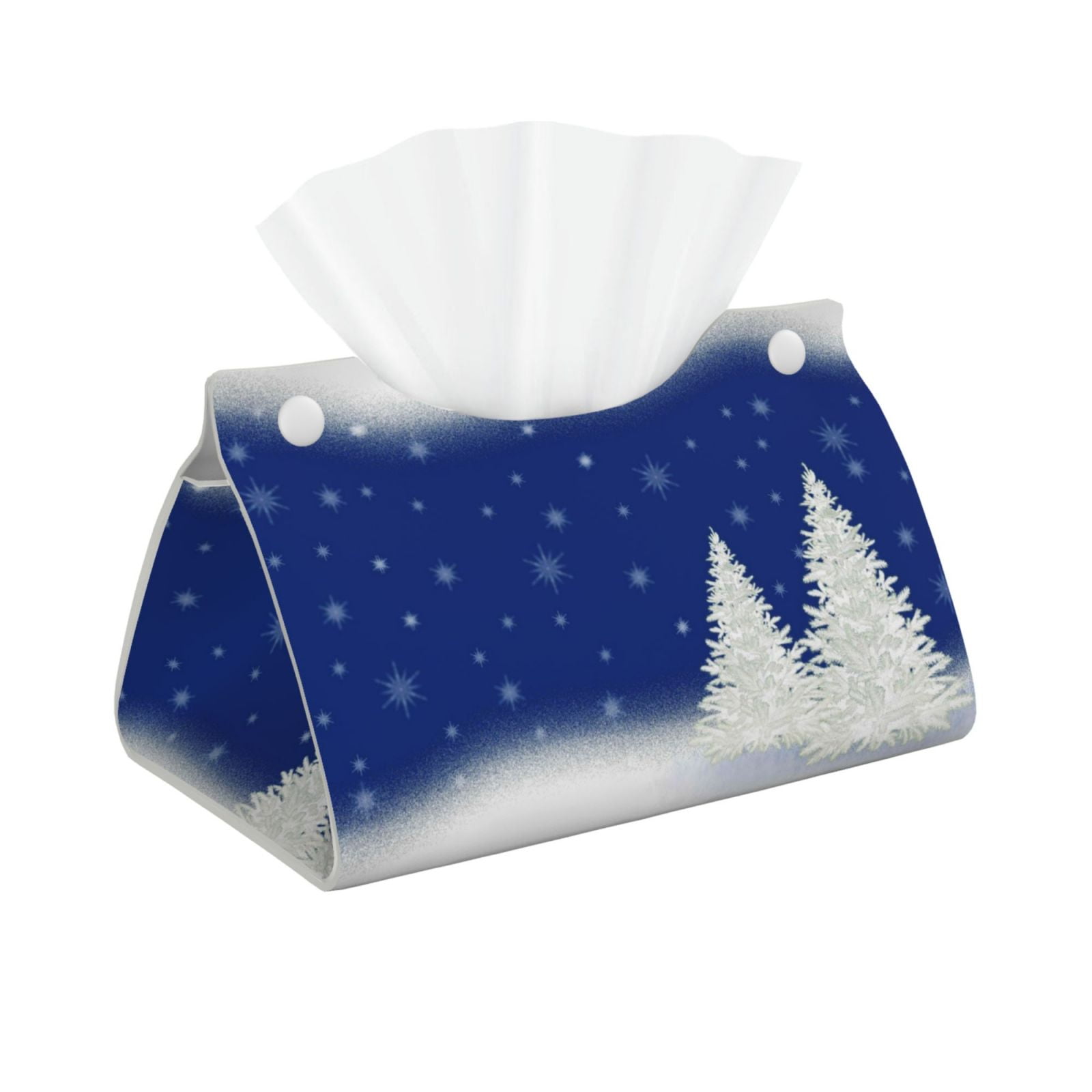 Uemuo Christmas Fir Tree Pattern Tissue Box Cover Holder, Triangle with ...