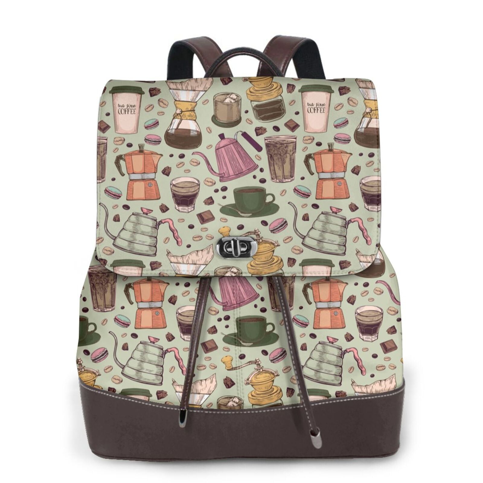 Uemuo Coffee Makers Macaroons Chocolate for Backpack Purse for Women ...