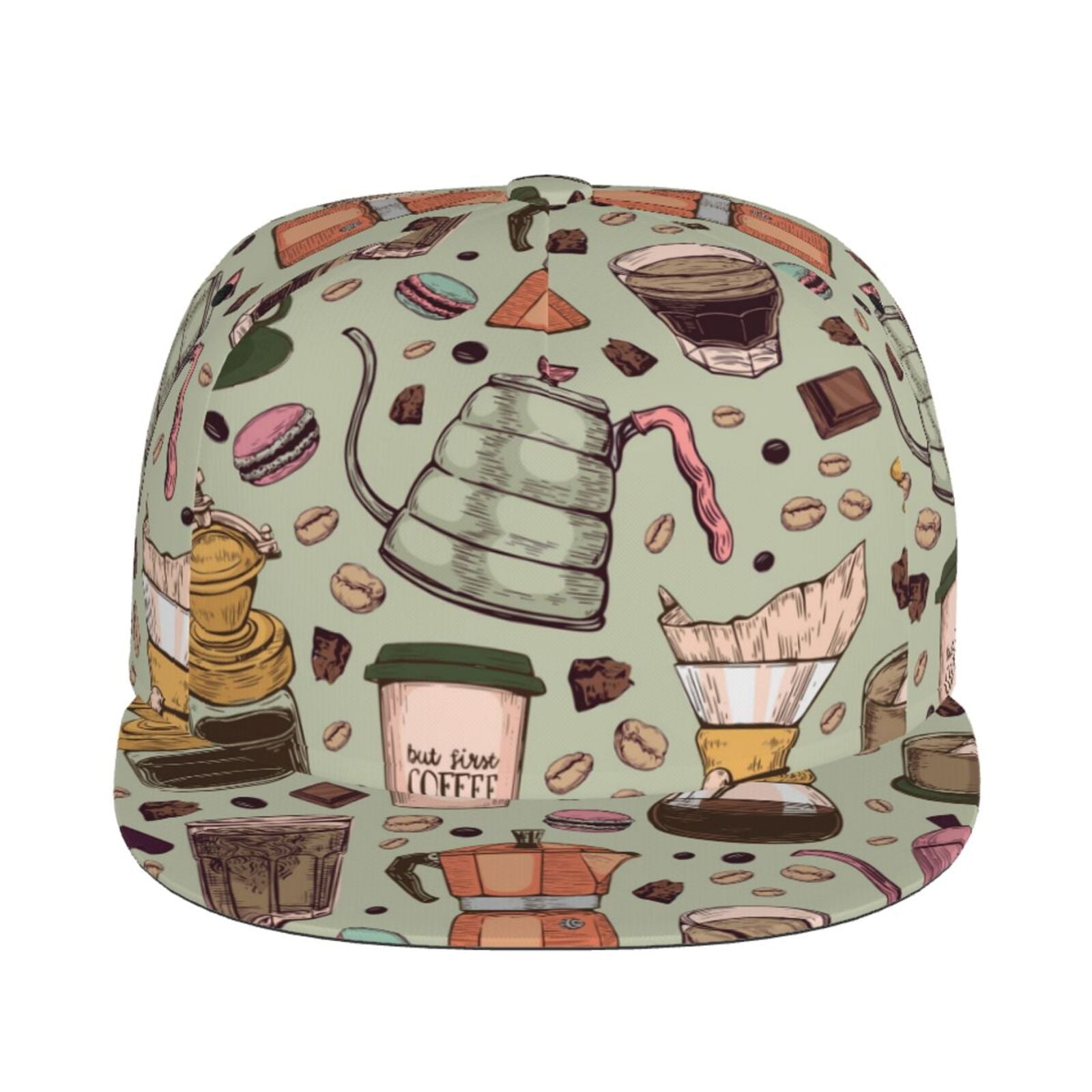 Uemuo Coffee Makers Macaroons Chocolate Pattern Women's Baseball Cap ...