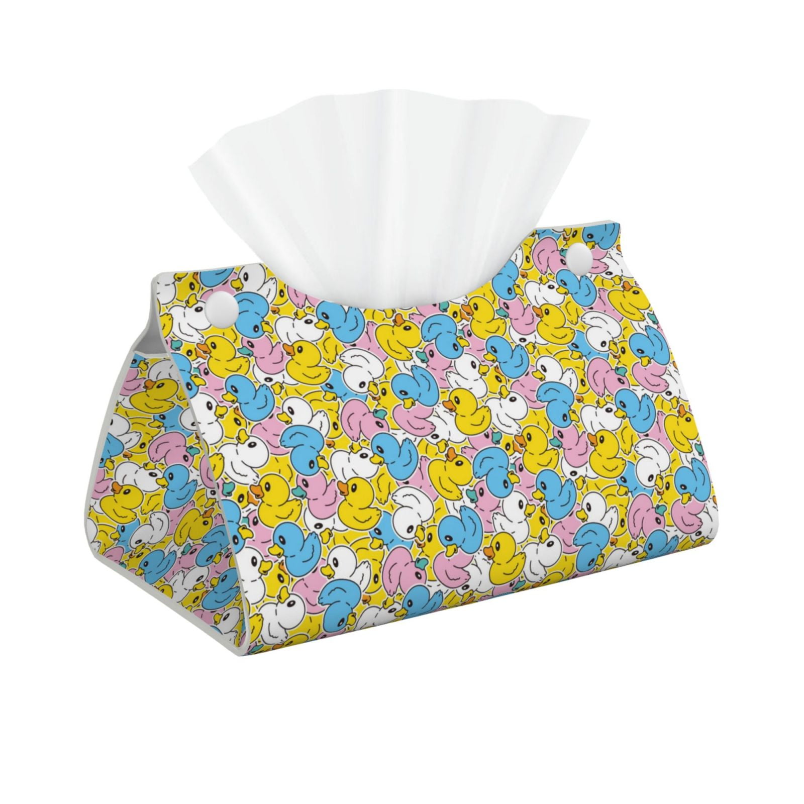 Uemuo Colorful Duck Pattern Tissue Box Cover Holder, Triangle with ...