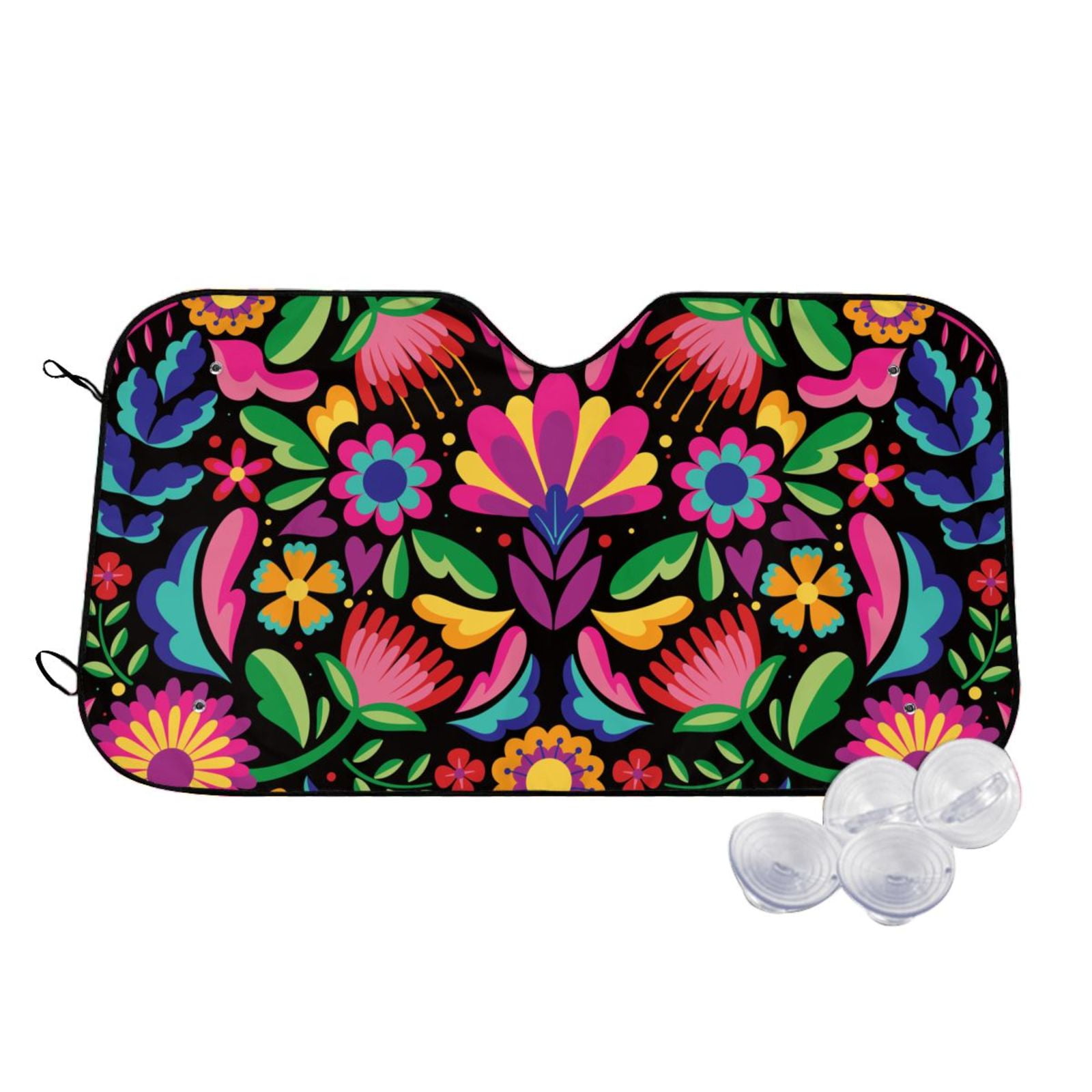 Uemuo Colorful Floral Embroidery Mexican Pattern Accordion Car ...