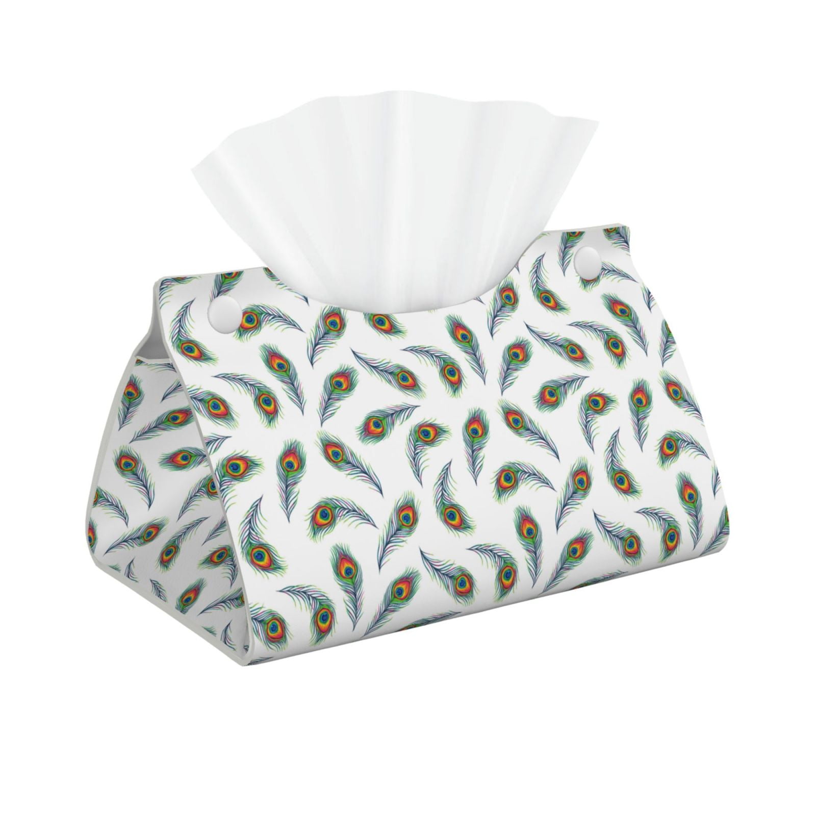 Uemuo Colorful Grass Pattern Tissue Box Cover Holder, Triangle with ...