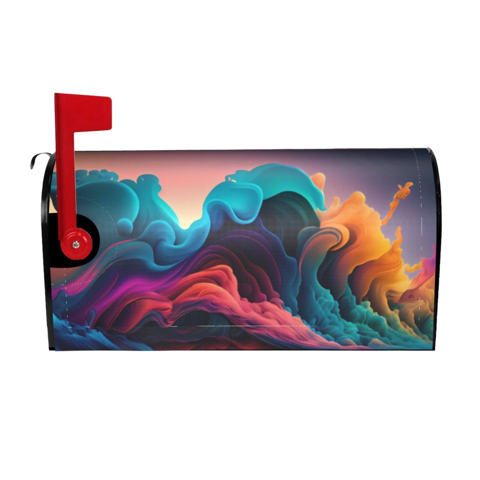 Uemuo Colorful Surreal Landscape Pattern Mailbox Covers Magnetic ...