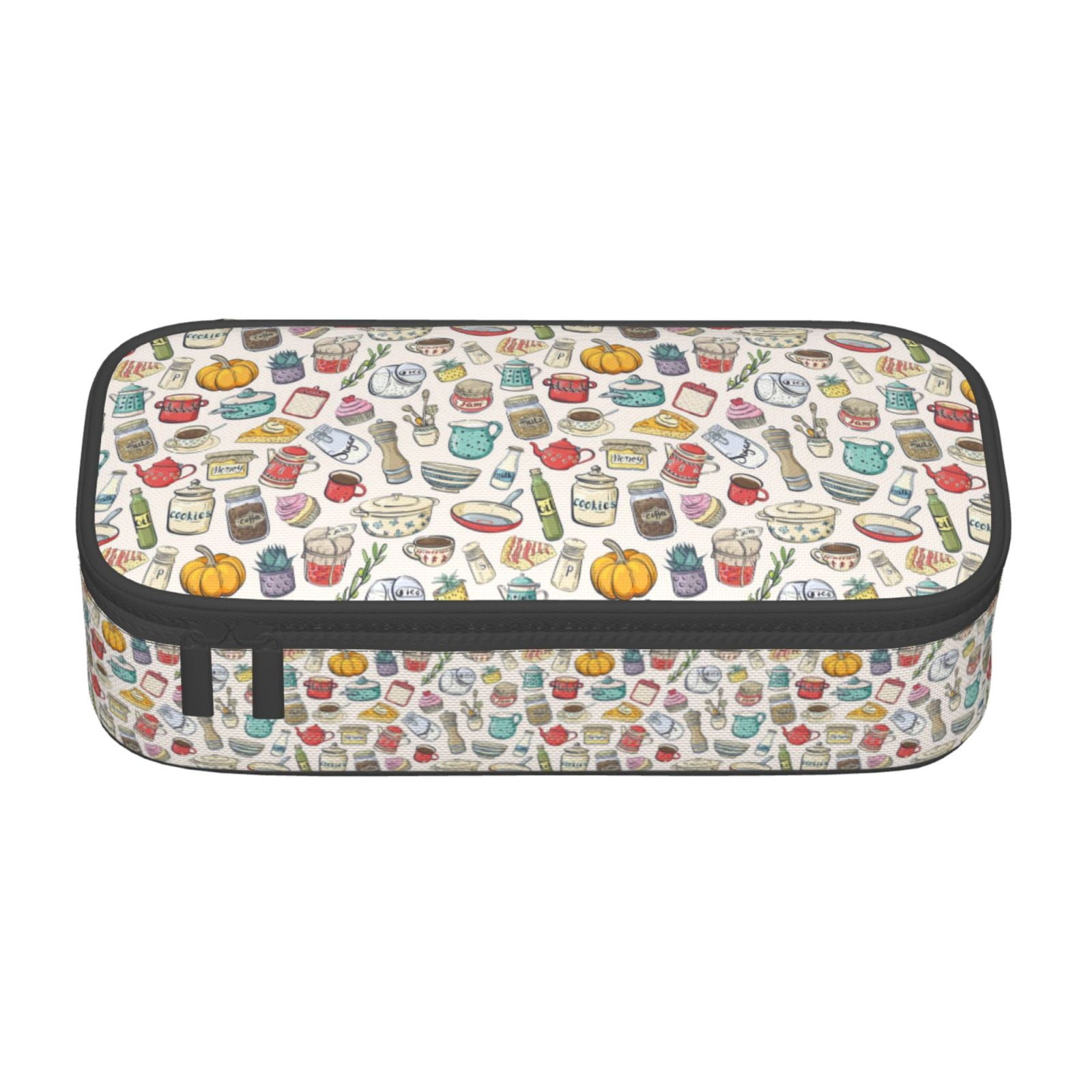 Uemuo Cooking Utensils Printed Large Pencil Case, Big Capacity Pencil ...