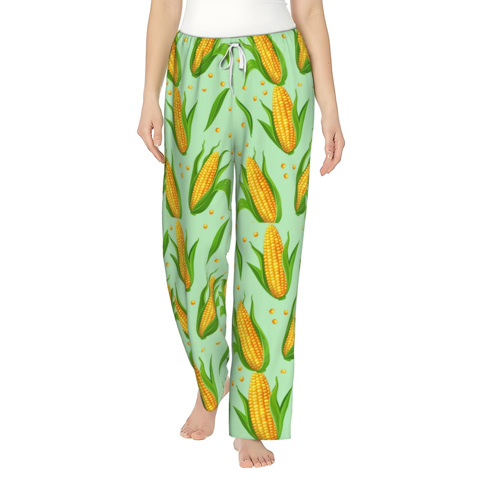 Uemuo Corn 7 Pattern Women's Wide Leg Palazzo Lounge Pants with Pockets ...