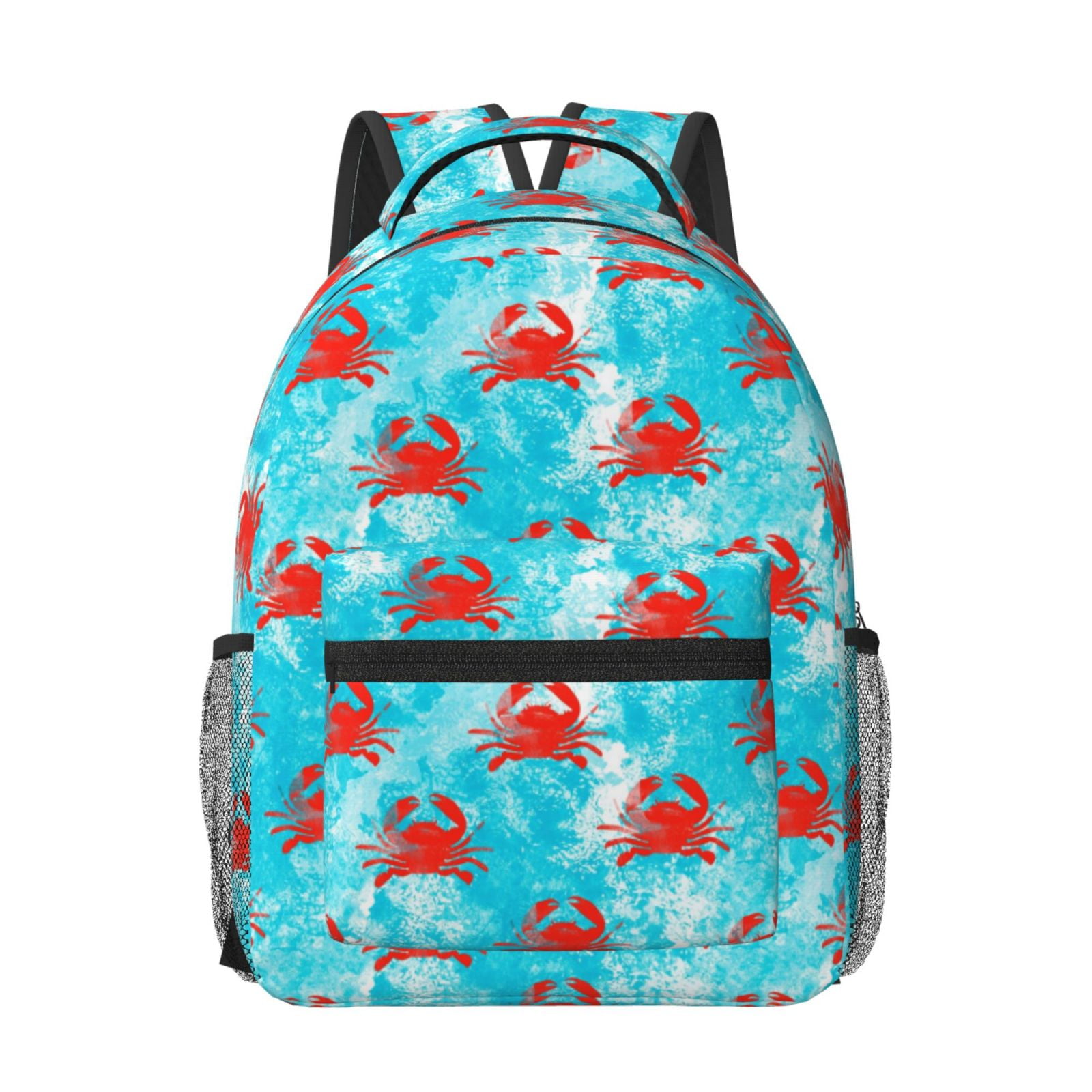 Uemuo Crab Swims In The Ocean Printed Student Durable Water-resistant ...