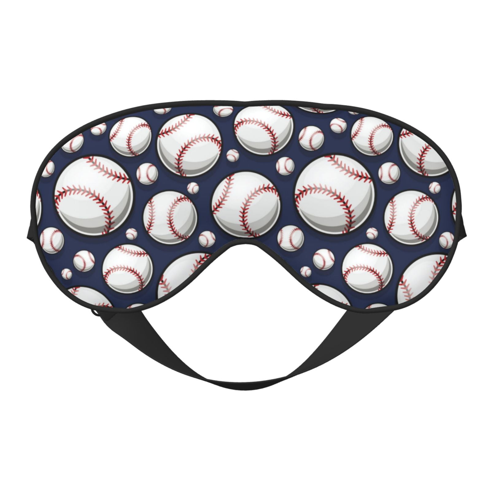 Uemuo Cute Basebal Pattern Sleep Eye Mask - Light Blocking Sleep Mask ...