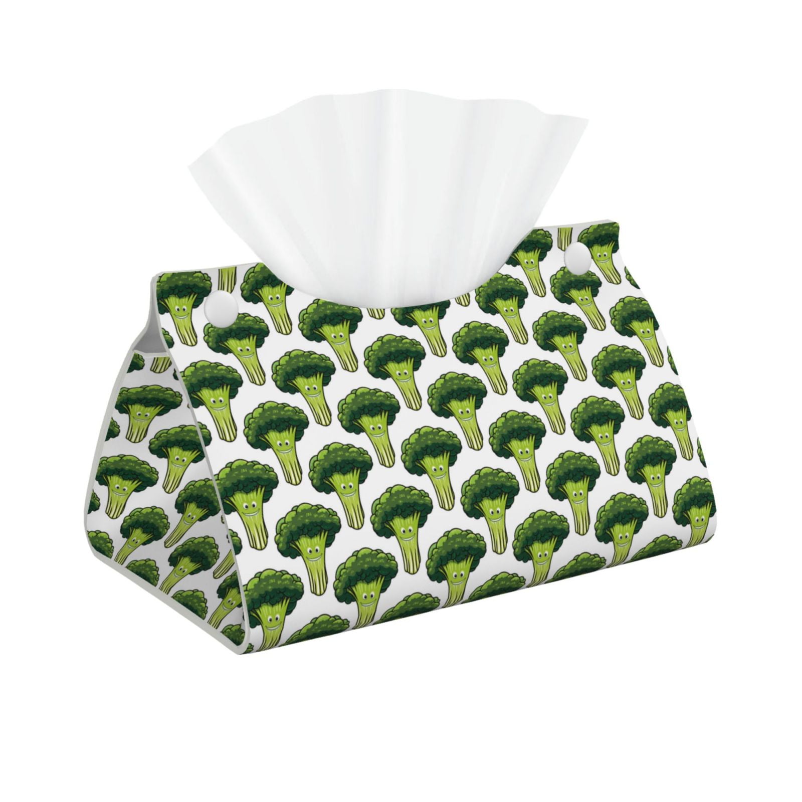 Uemuo Cute Broccoli Pattern Tissue Box Cover Holder, Triangle with ...
