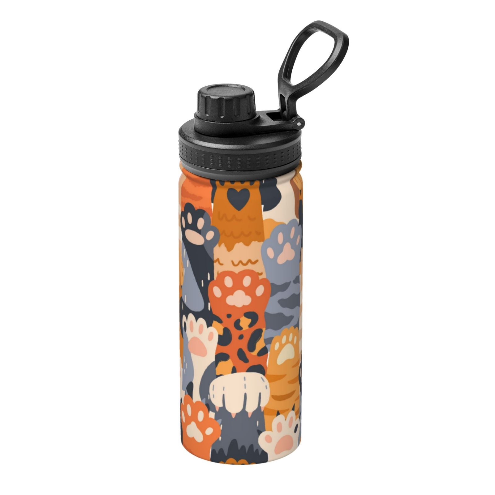Uemuo Cute Cat Paw 18OZ Insulated Kettle, Sports Water Bottle ...