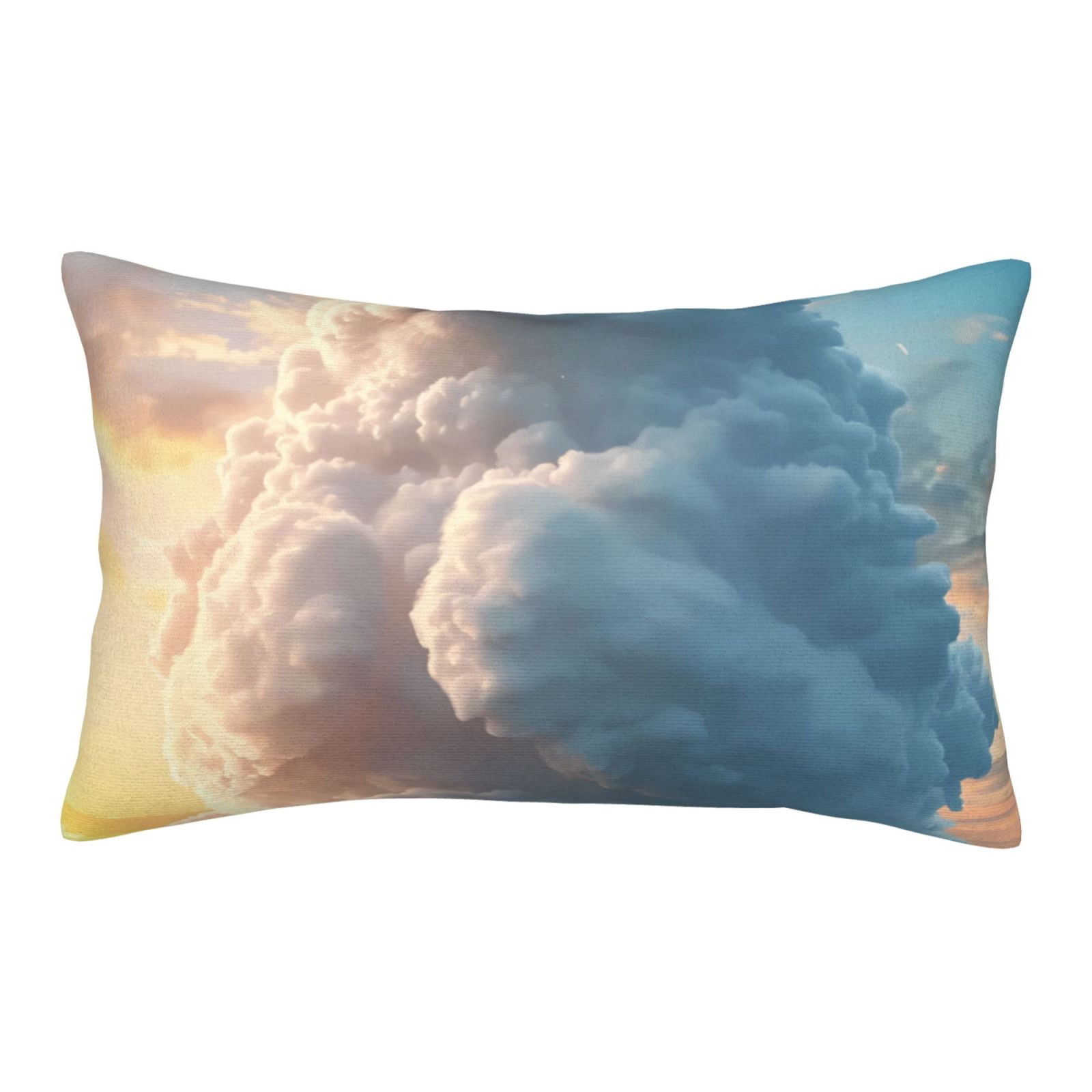 Uemuo Cute Cloud Cat Print Throw Pillow Case – Cozy & Soft Cushion ...