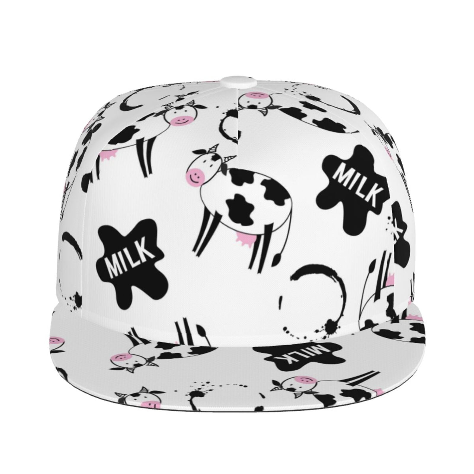 Uemuo Cute Cow and Milk Stains Pattern Women's Baseball Cap,Straight ...