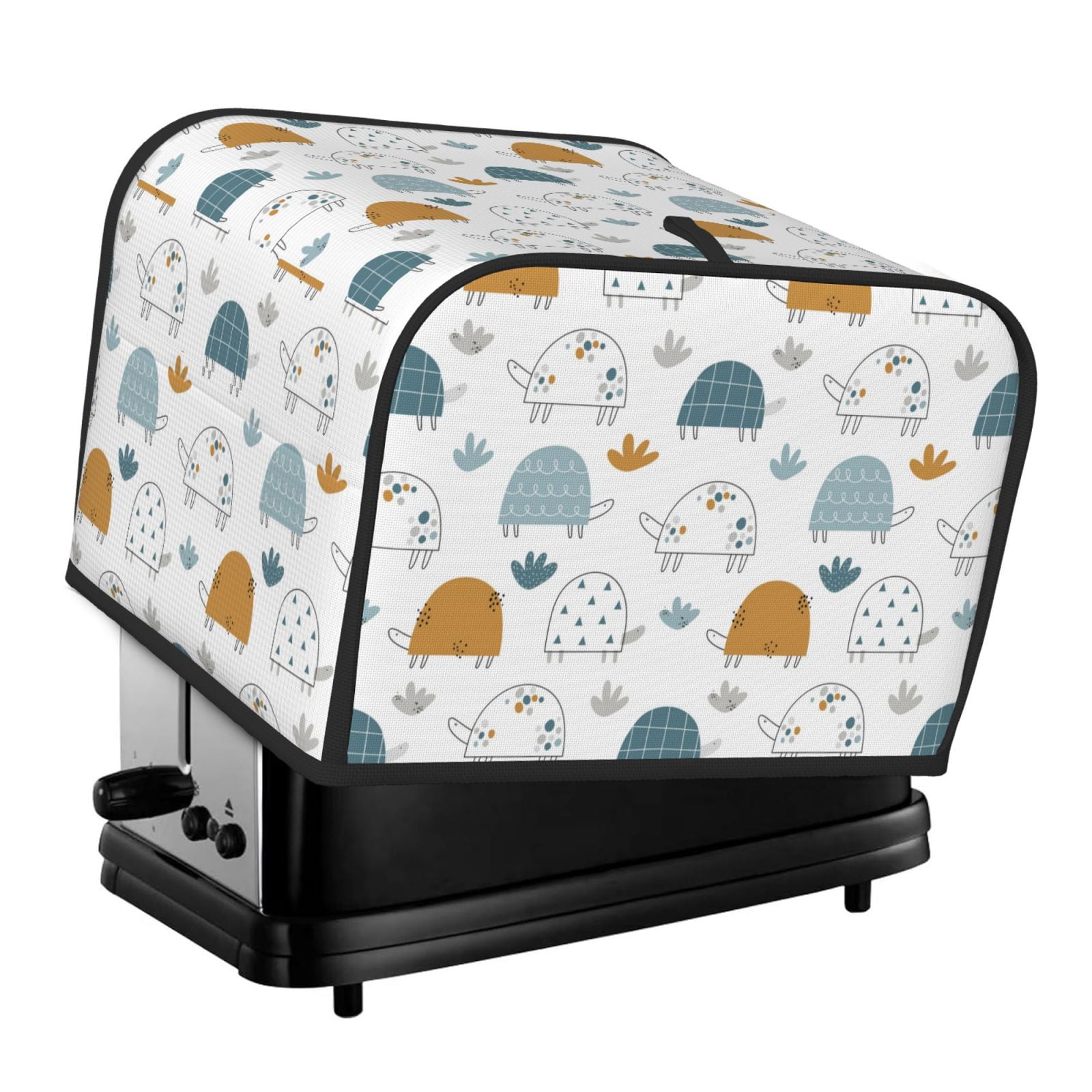 Uemuo Cute Doodle Turtles Print Toaster Cover 4 Slice, Small Kitchen ...