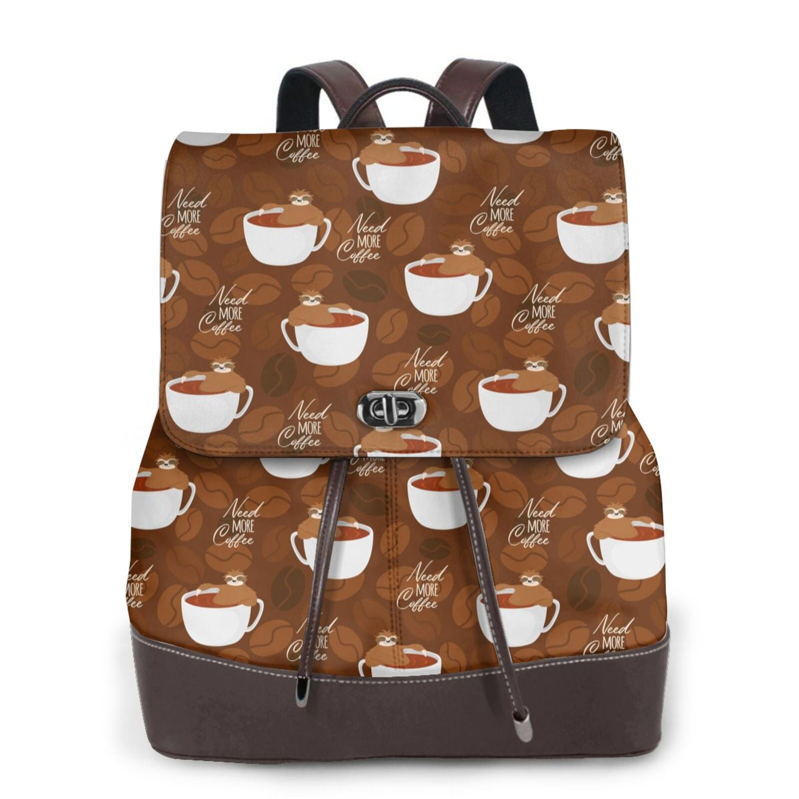 Uemuo Cute Sloths Bear Relaxing In Coffee Cup for Backpack Purse for ...