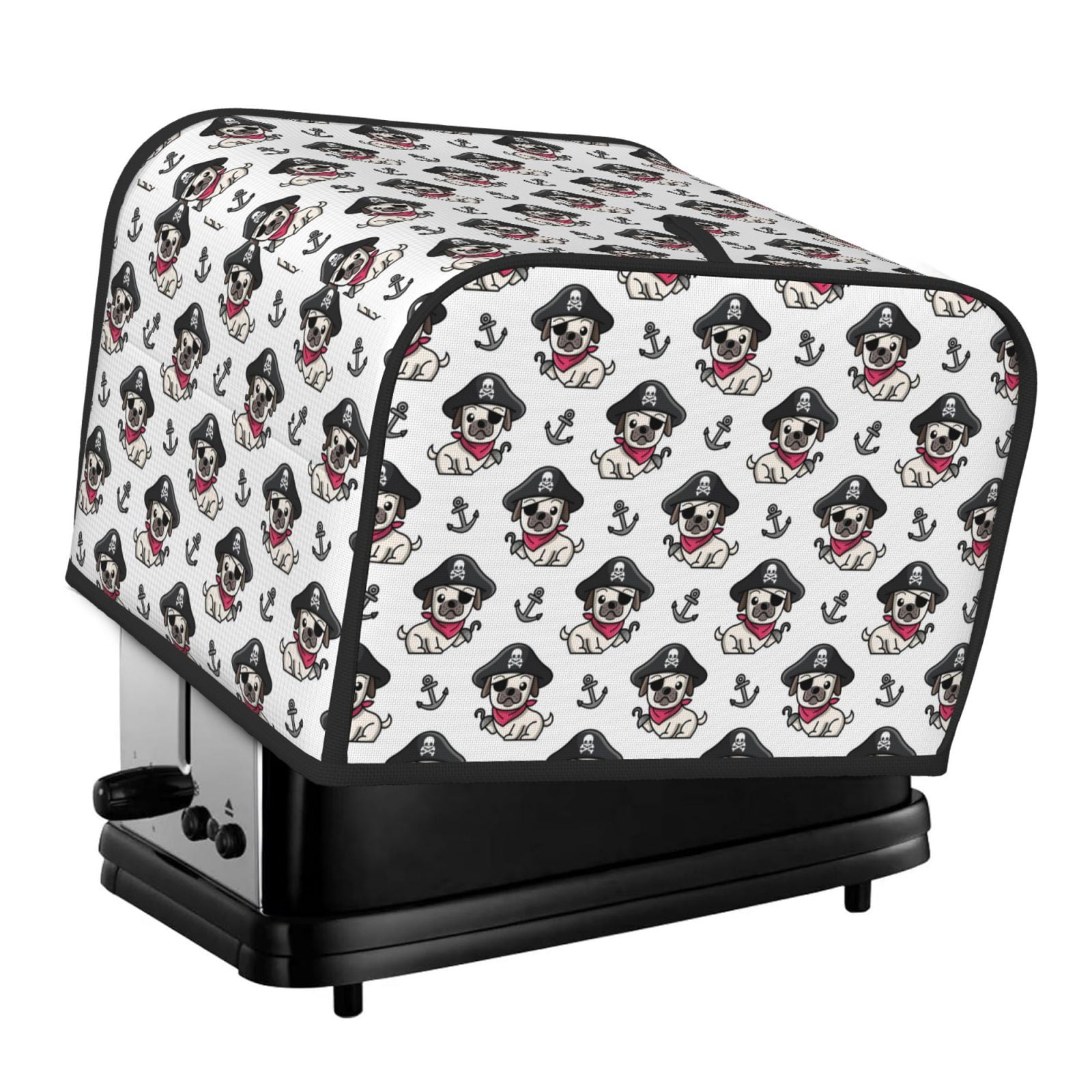 Uemuo DOG IS WEARING PIRATE COSTUME Print Toaster Cover 4 Slice, Small ...