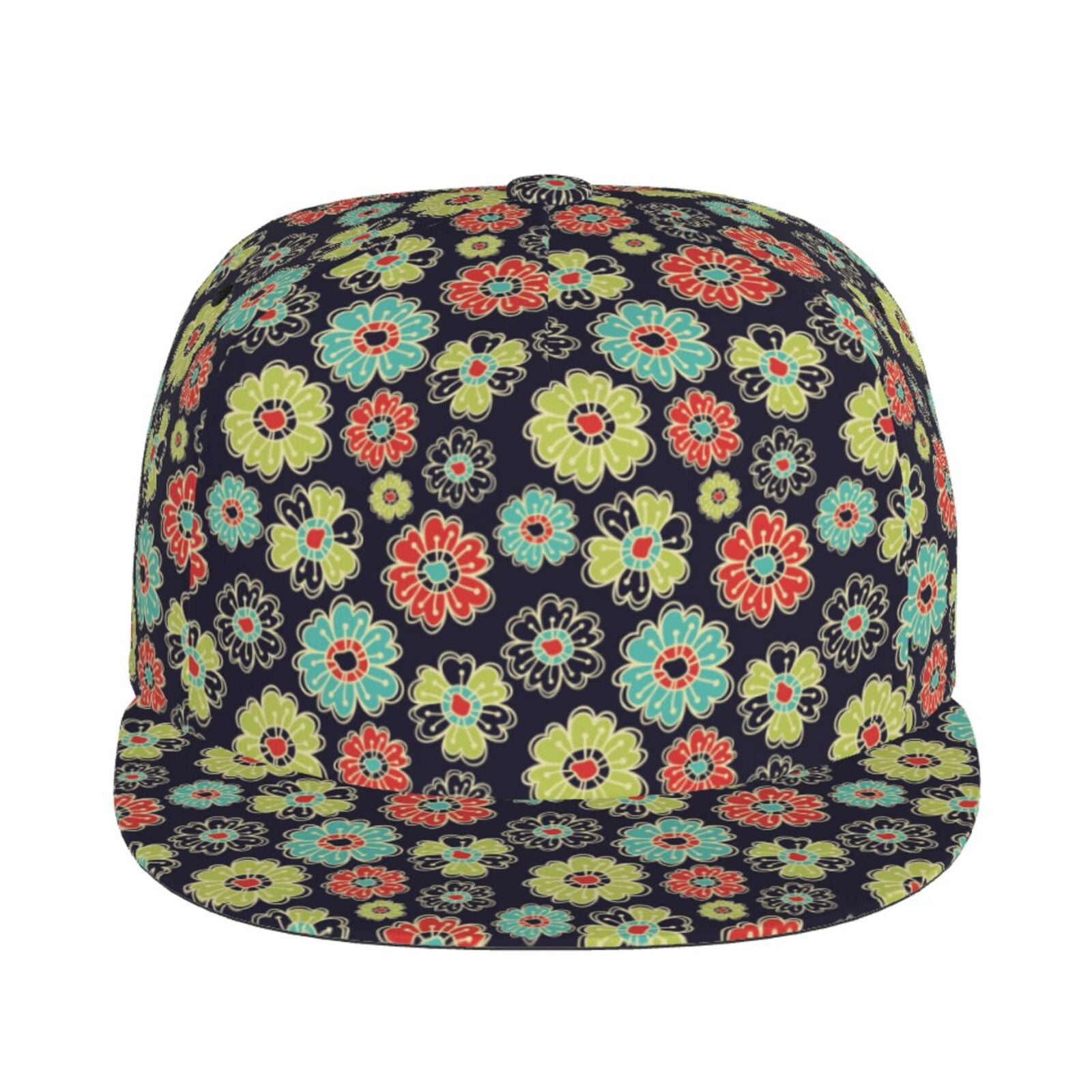 Uemuo Daisies Flowers Pattern Women's Baseball Cap,Straight Brim Hat ...