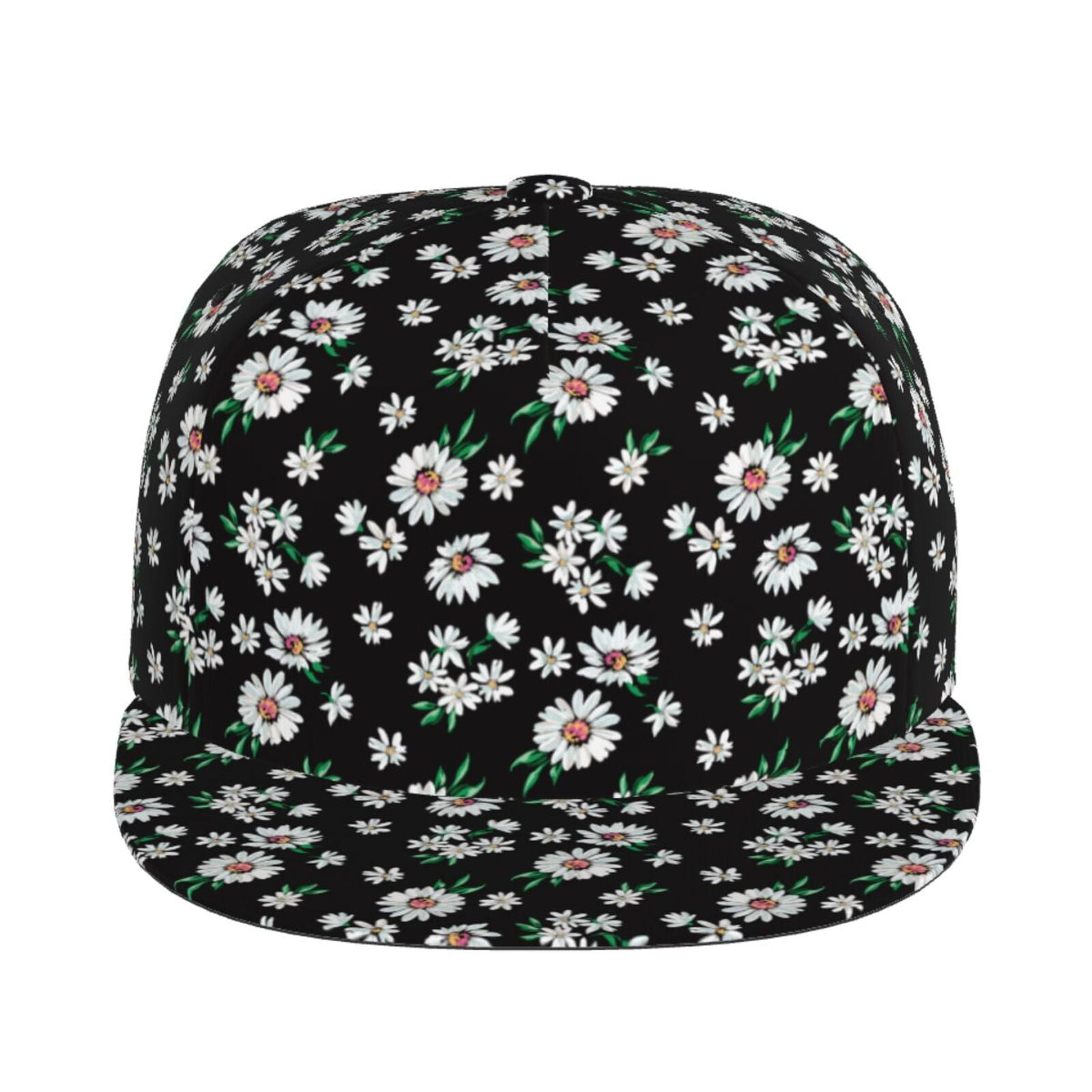 Uemuo Daisies Flowers Pattern Women's Baseball Cap,Straight Brim Hat ...