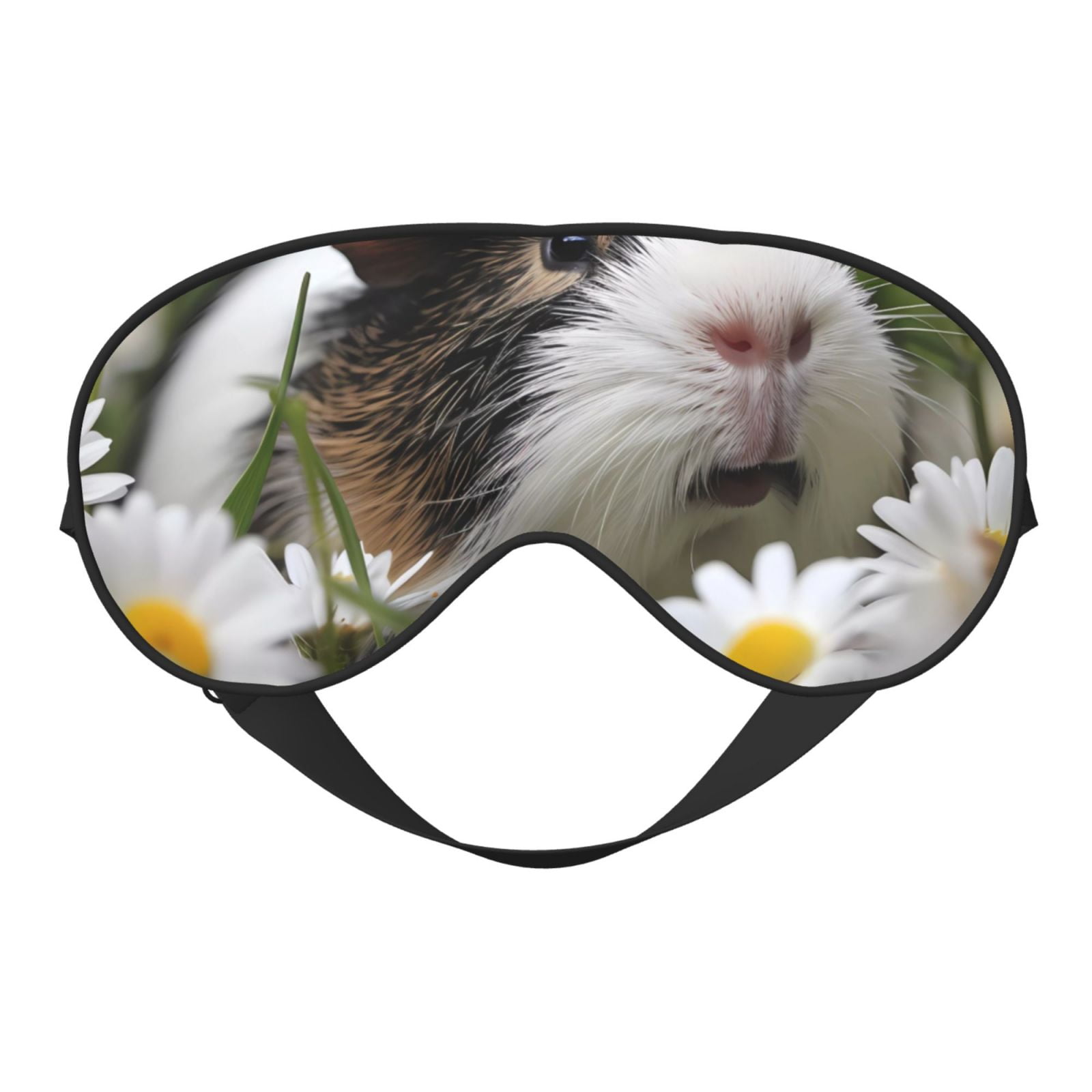 Uemuo Daisy Guinea Pig Pattern Sleep Eye Mask - Light Blocking Sleep ...